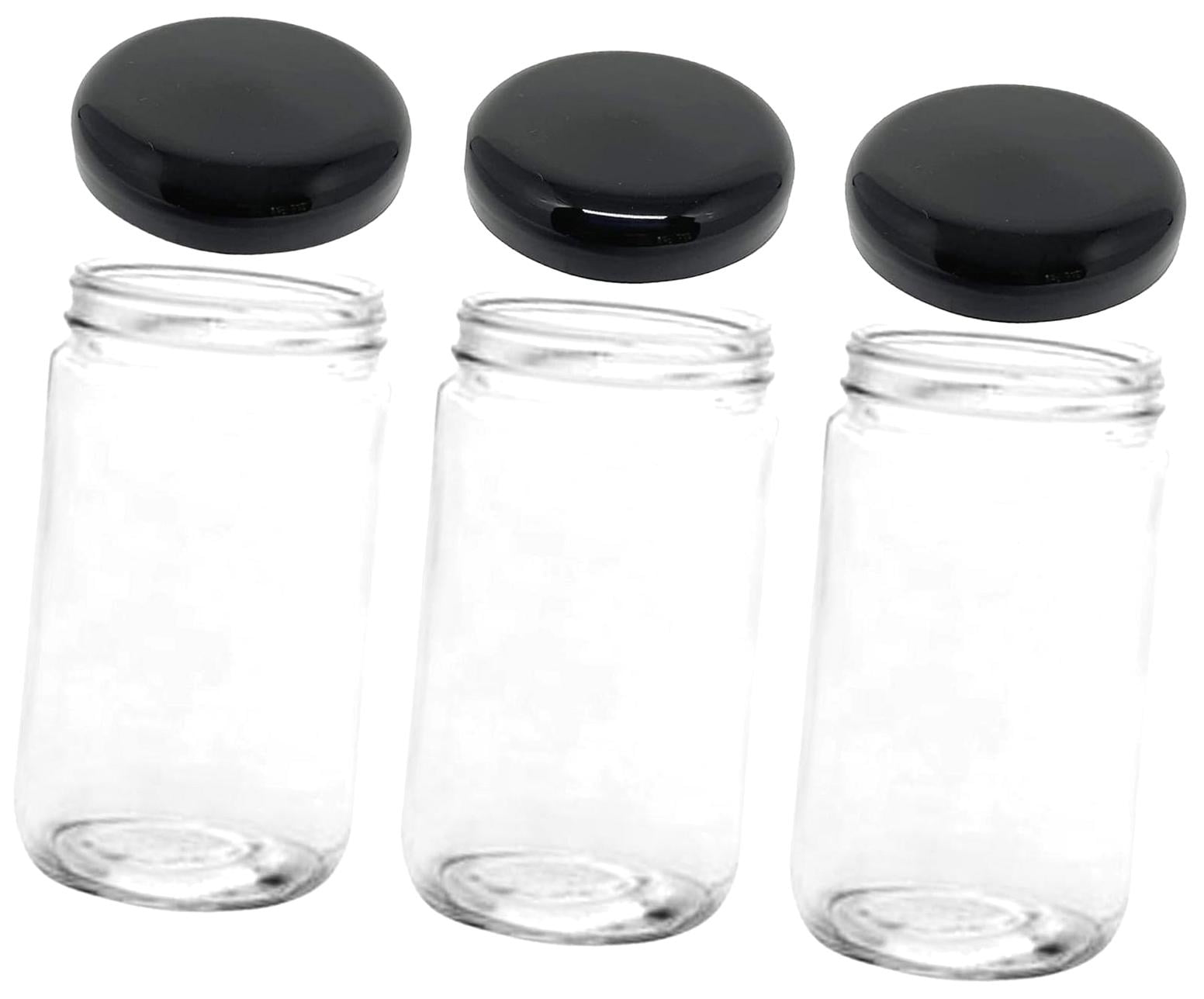 Myst Design 32 oz Wide Mouth Storage Jars (3 Pack) with Dome - Walmart.com