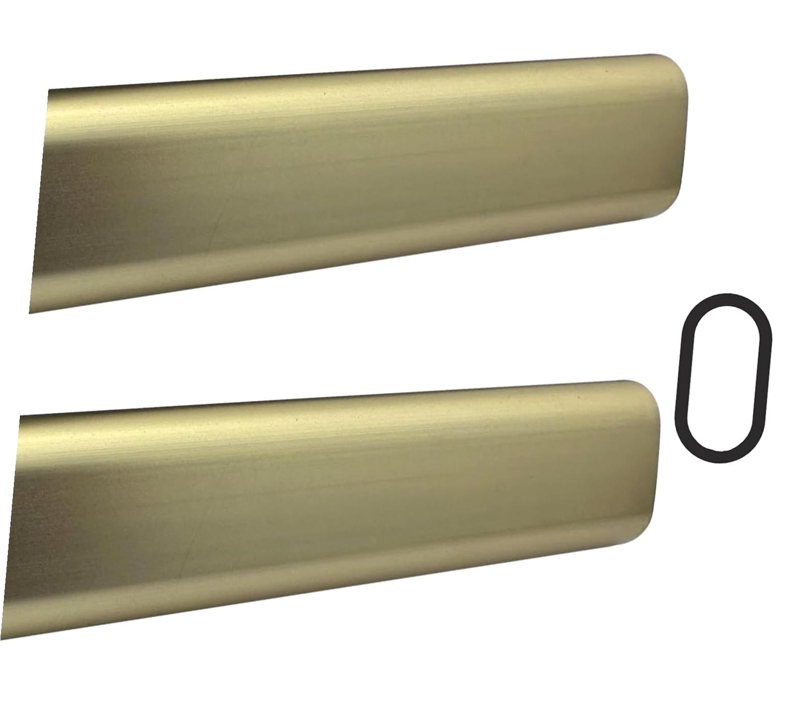 Myst Design 36" Long Oval Closet Rod | Wardrobe Clothes Pole | Satin ...