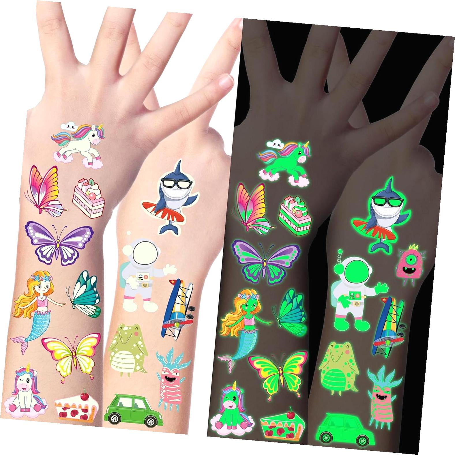 Myst Design 370 Glow-in-the-Dark Designs, 36 Sheets Luminous Stickers ...