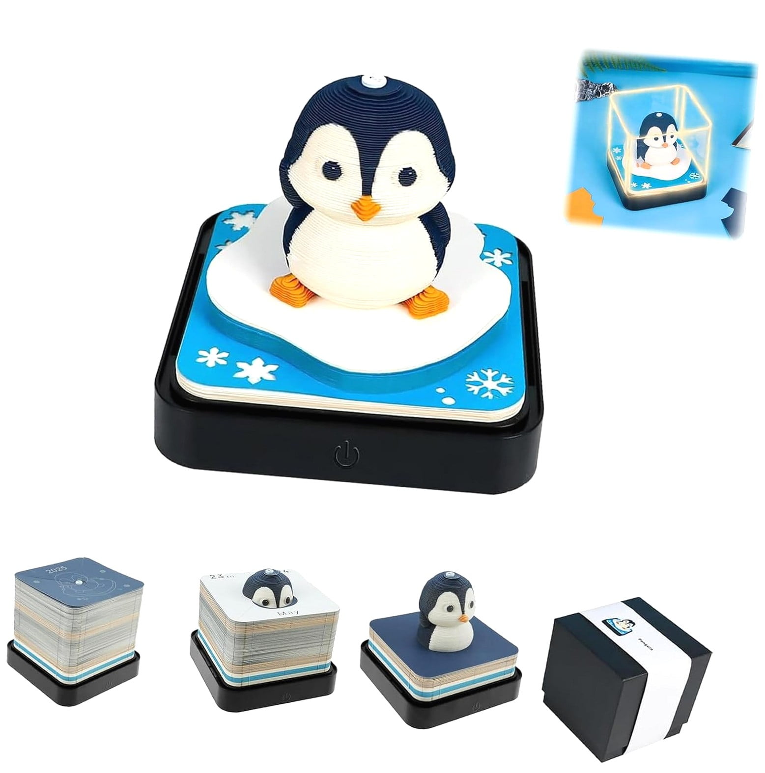 Myst Design 3D Calendar 2026, Desk Time Piece Calendar 2026, Tear-Away ...