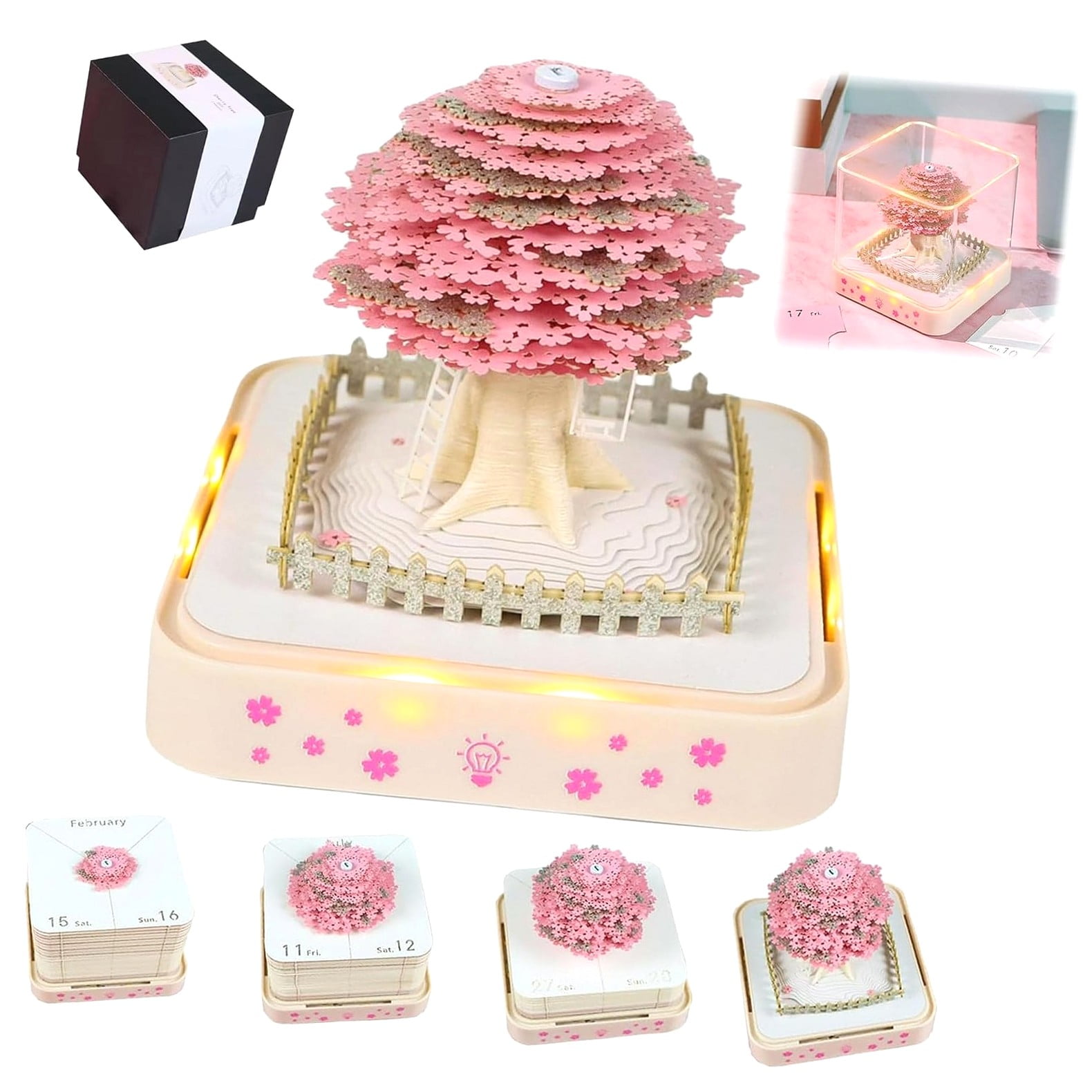 Myst Design 3D Calendar 2026, Desk Timepiece Calendar 2026, Tear-Away ...