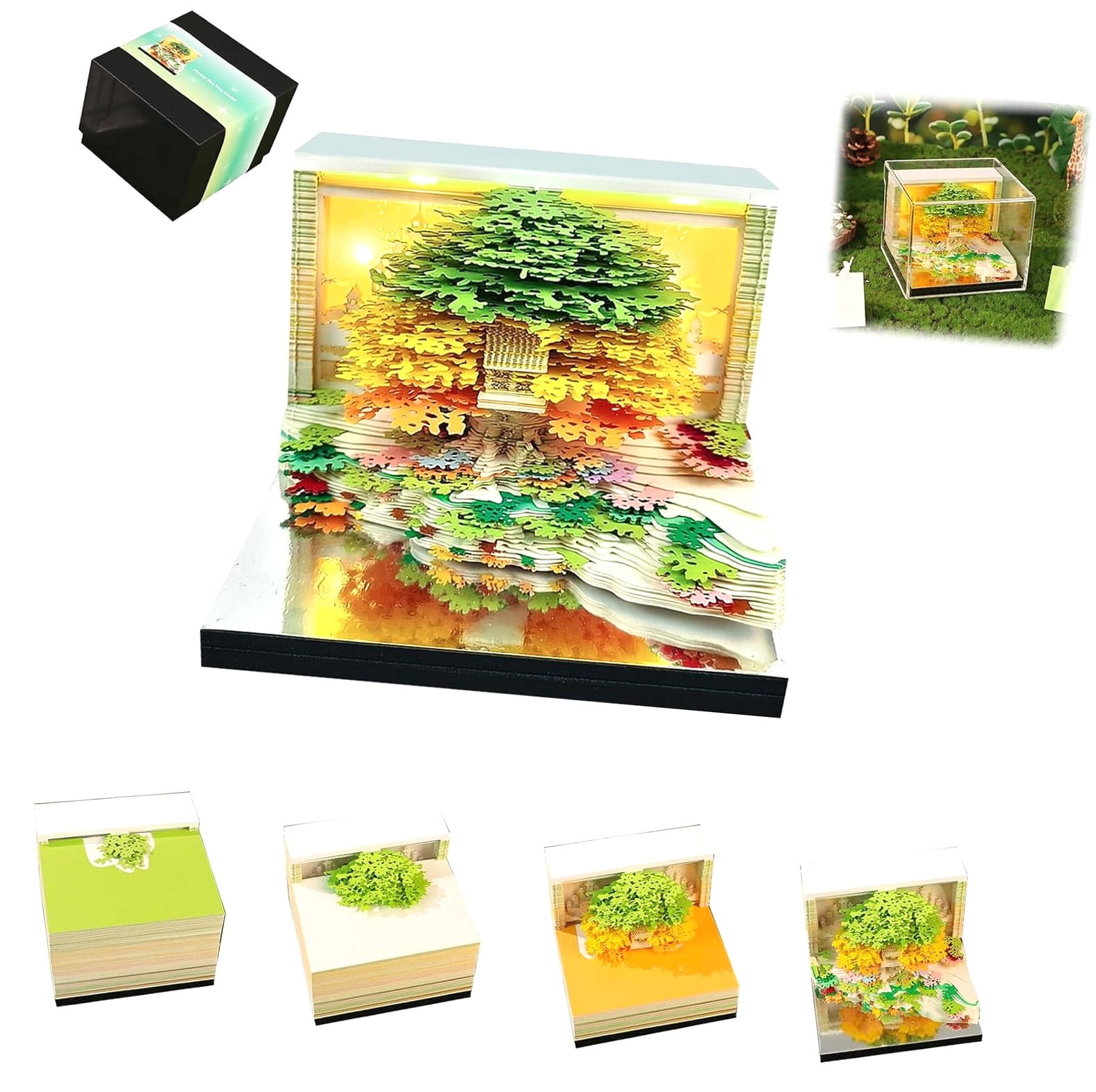 Myst Design 3D Calendar 2026, Desk Timepiece Calendar 2026, Tear-Off 3D ...