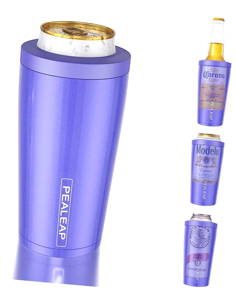 Myst Design 4 in 1 Insulated Slim Can Cooler for 12 OZ Cans and Bottles ...