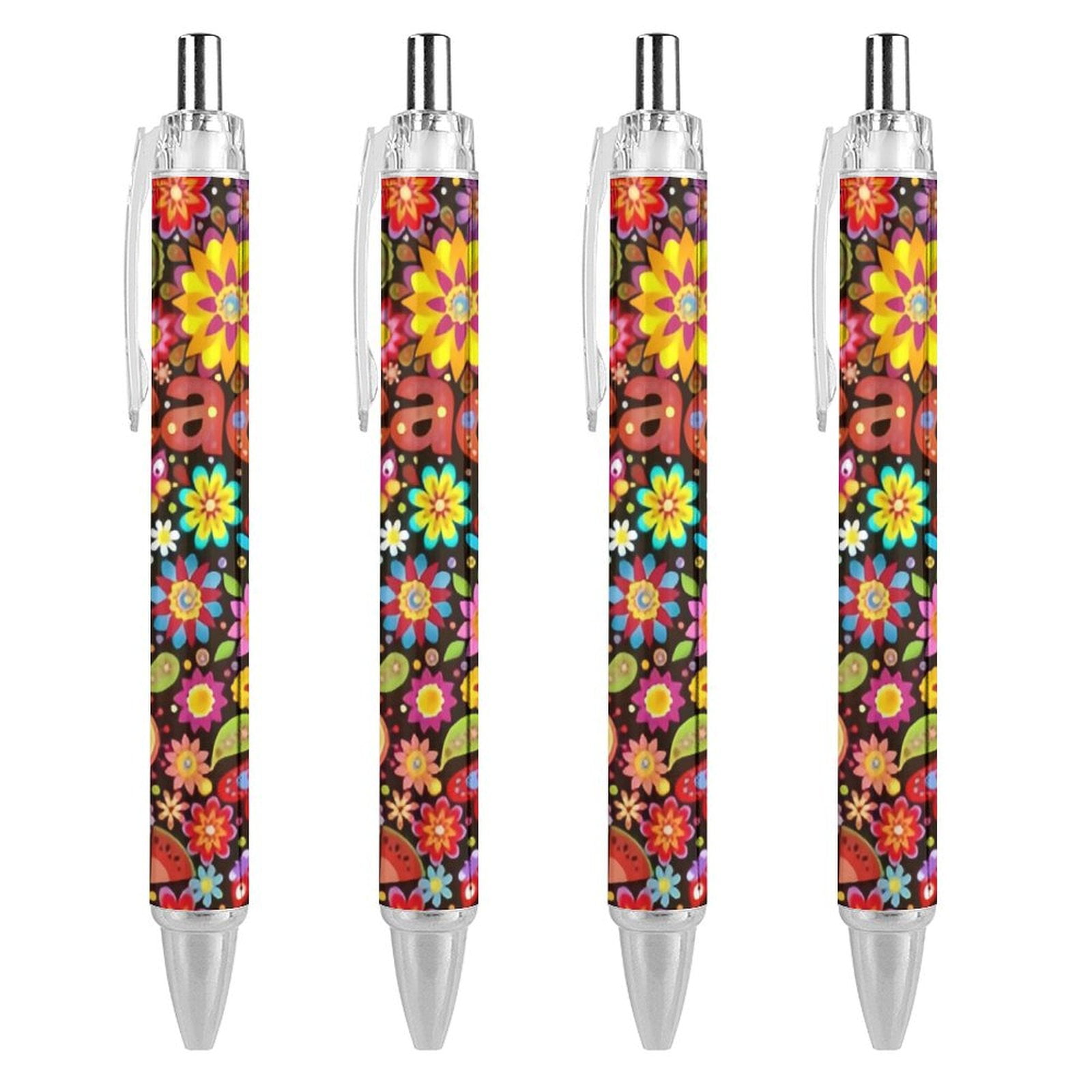 Myst Design 4 PCS Ballpoint Pen Black Ink Ball Pen, Wallpaper Hippie ...