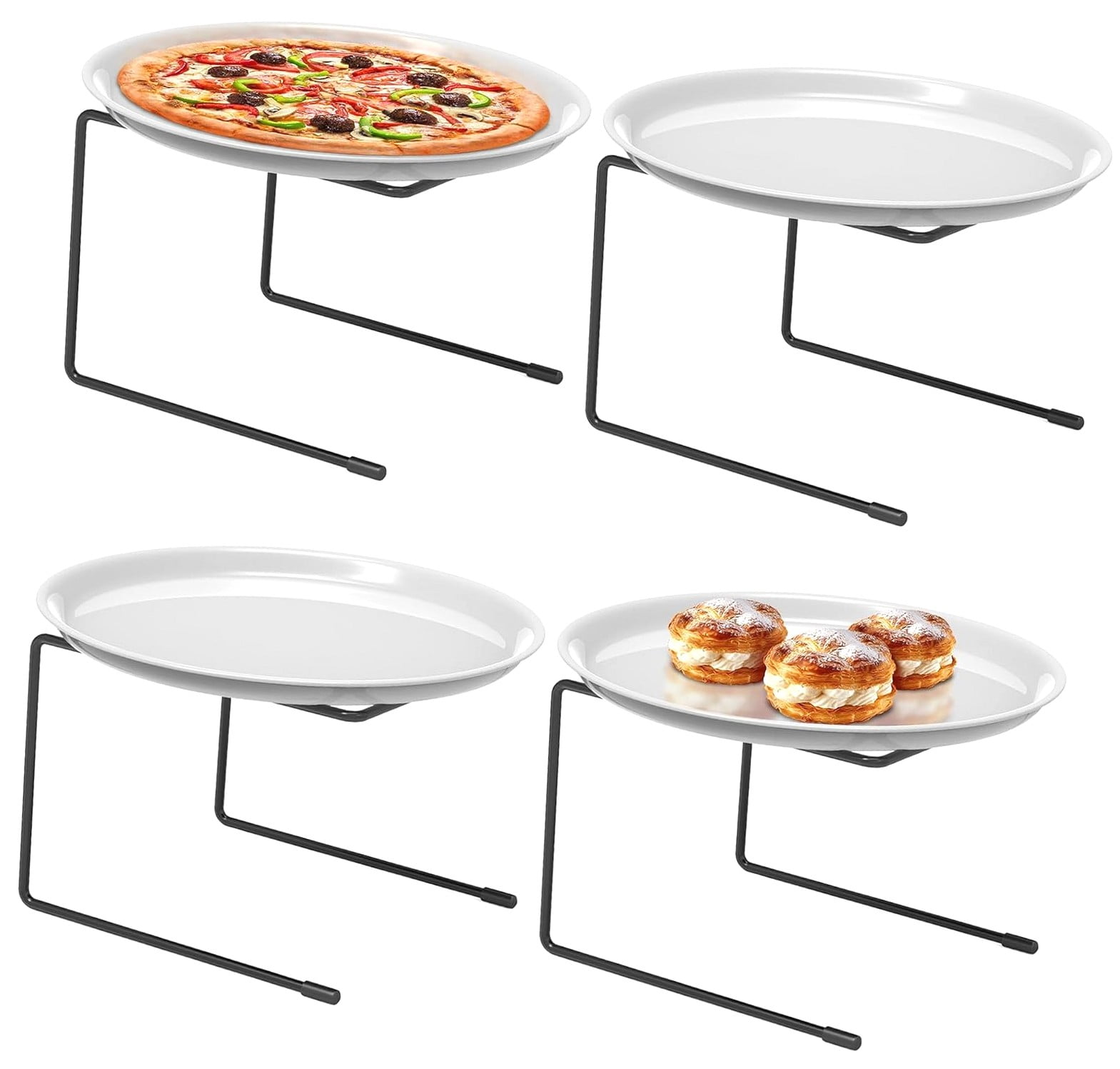 Myst Design 4 PCS Metal Pizza Table Stands, Pizza Rack Stand For Tables ...