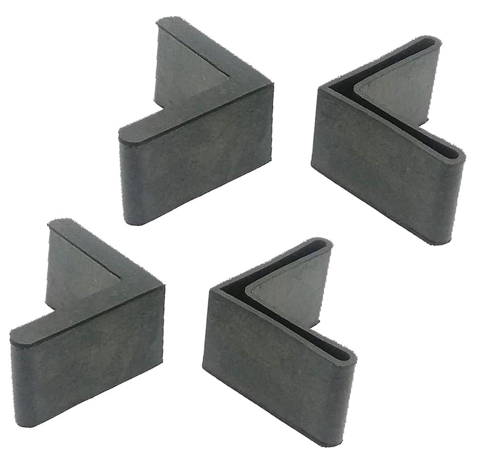 Myst Design 4-Piece 63mm x 63mm x 3mm L-Shaped Furniture Angle Rubber ...