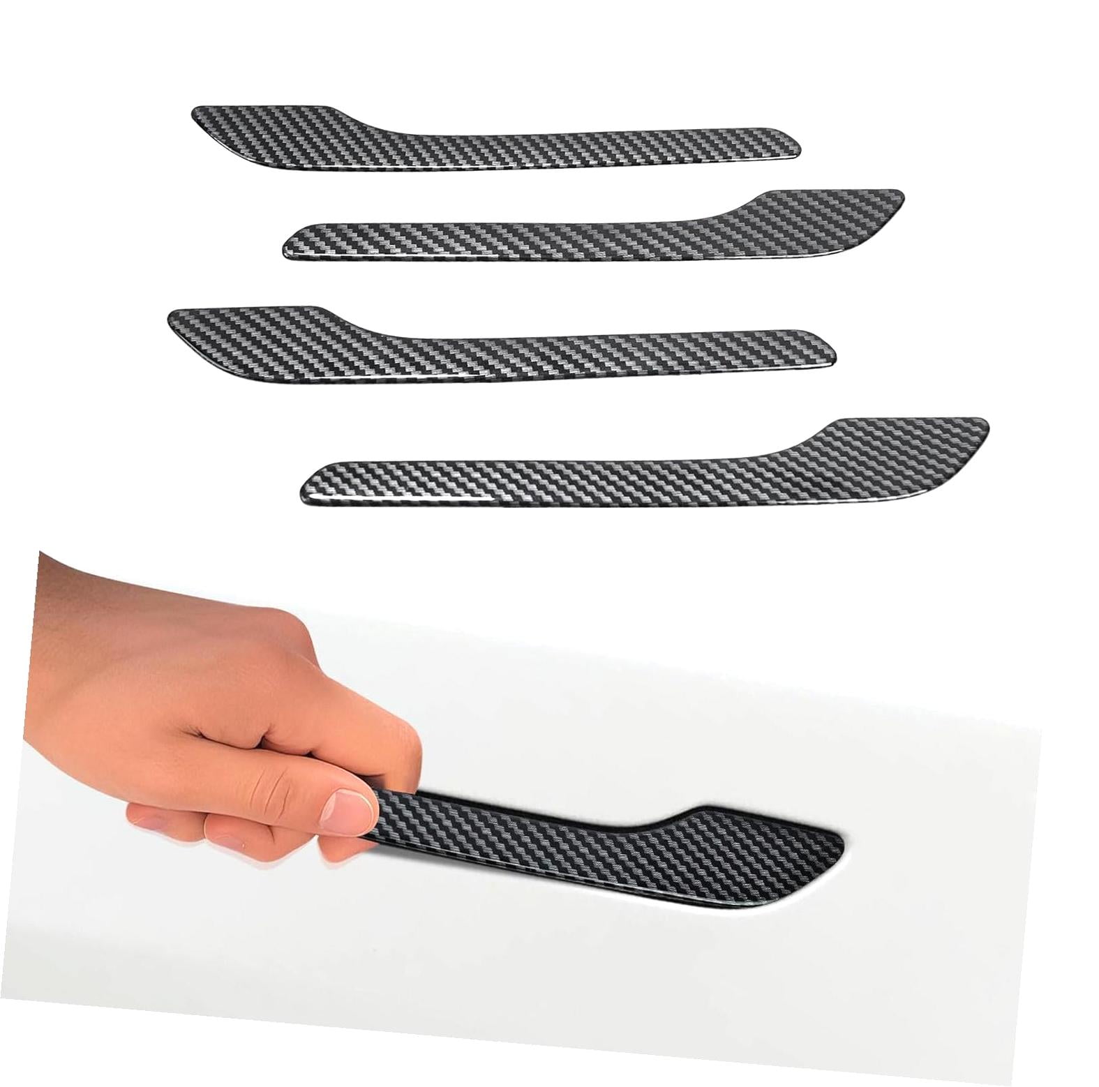 Myst Design 4-Piece Carbon Fiber Pattern Door Handle Covers for Model 3 ...
