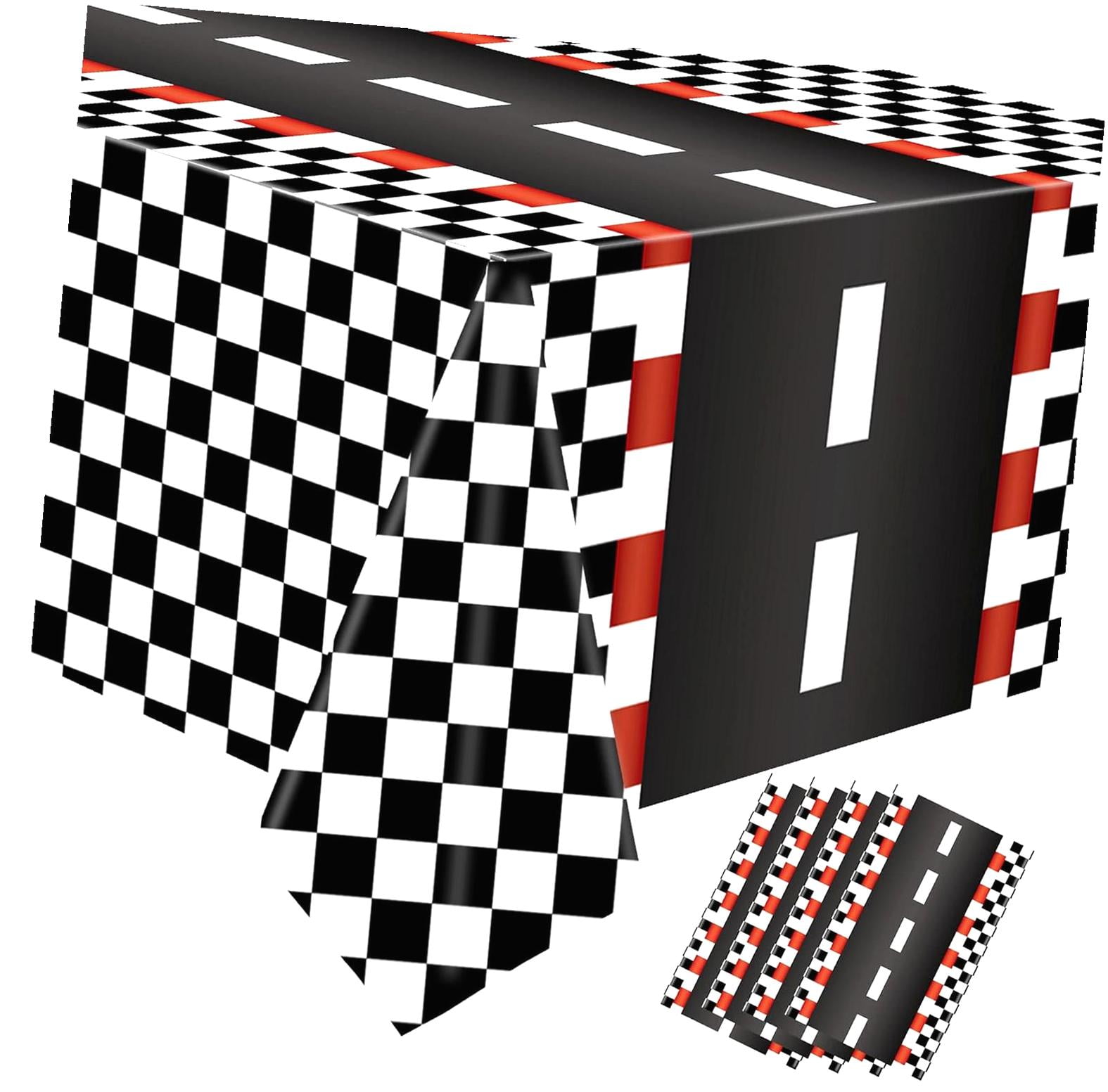 Myst Design 4 Piece Racing Car Plastic Table Cover Set for Themed ...