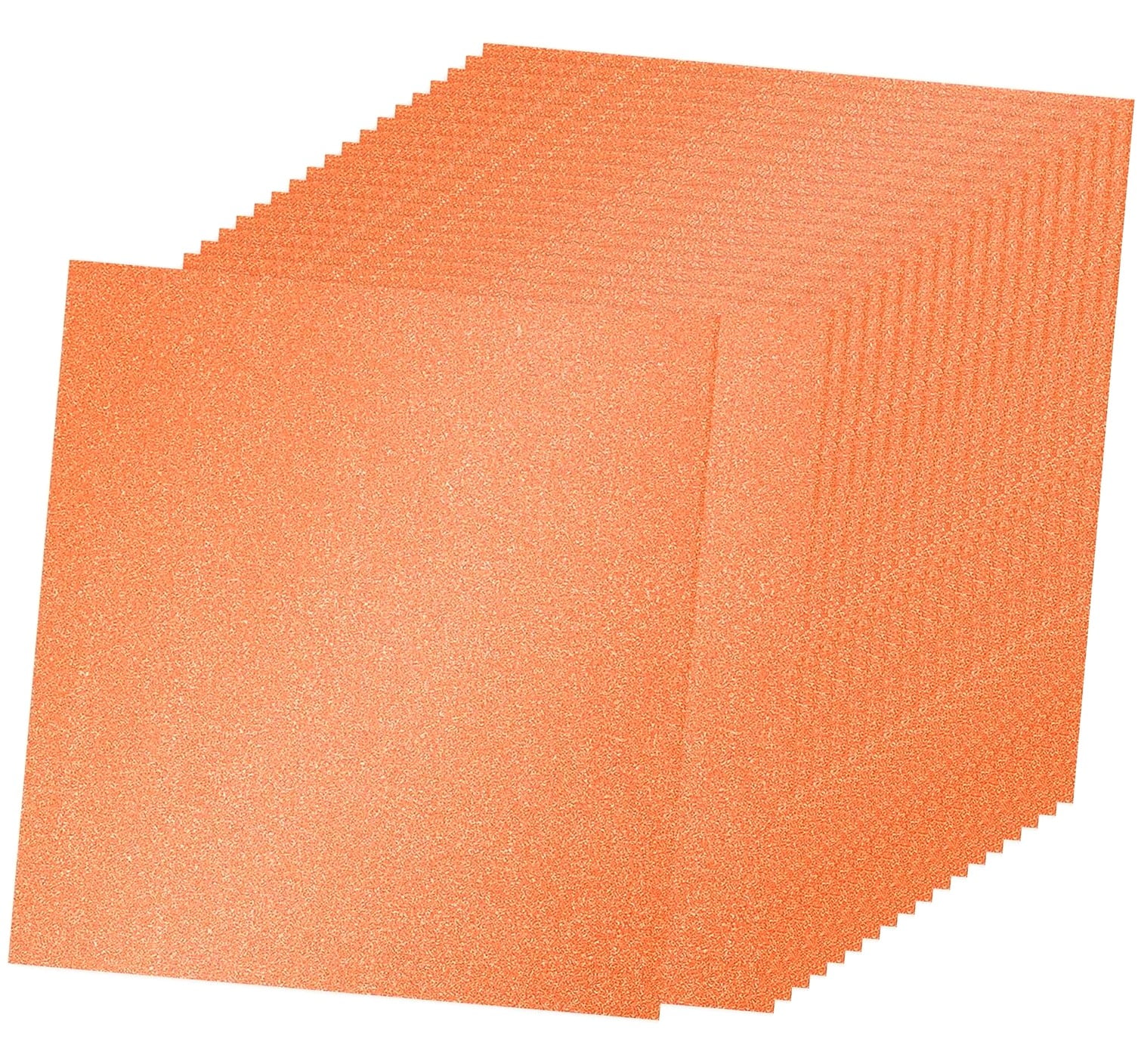 Myst Design 40 Orange Glitter Cardstock Paper, 12 by 12 in 250gsm ...