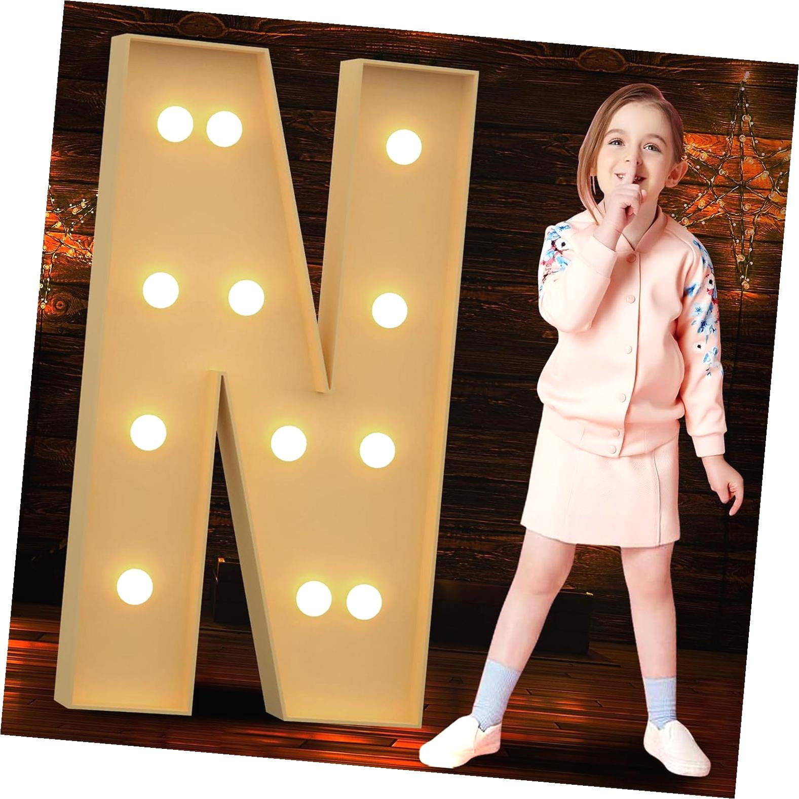 Myst Design 4FT Marquee Lighted Letters, Large Marquee Letters, DIY ...