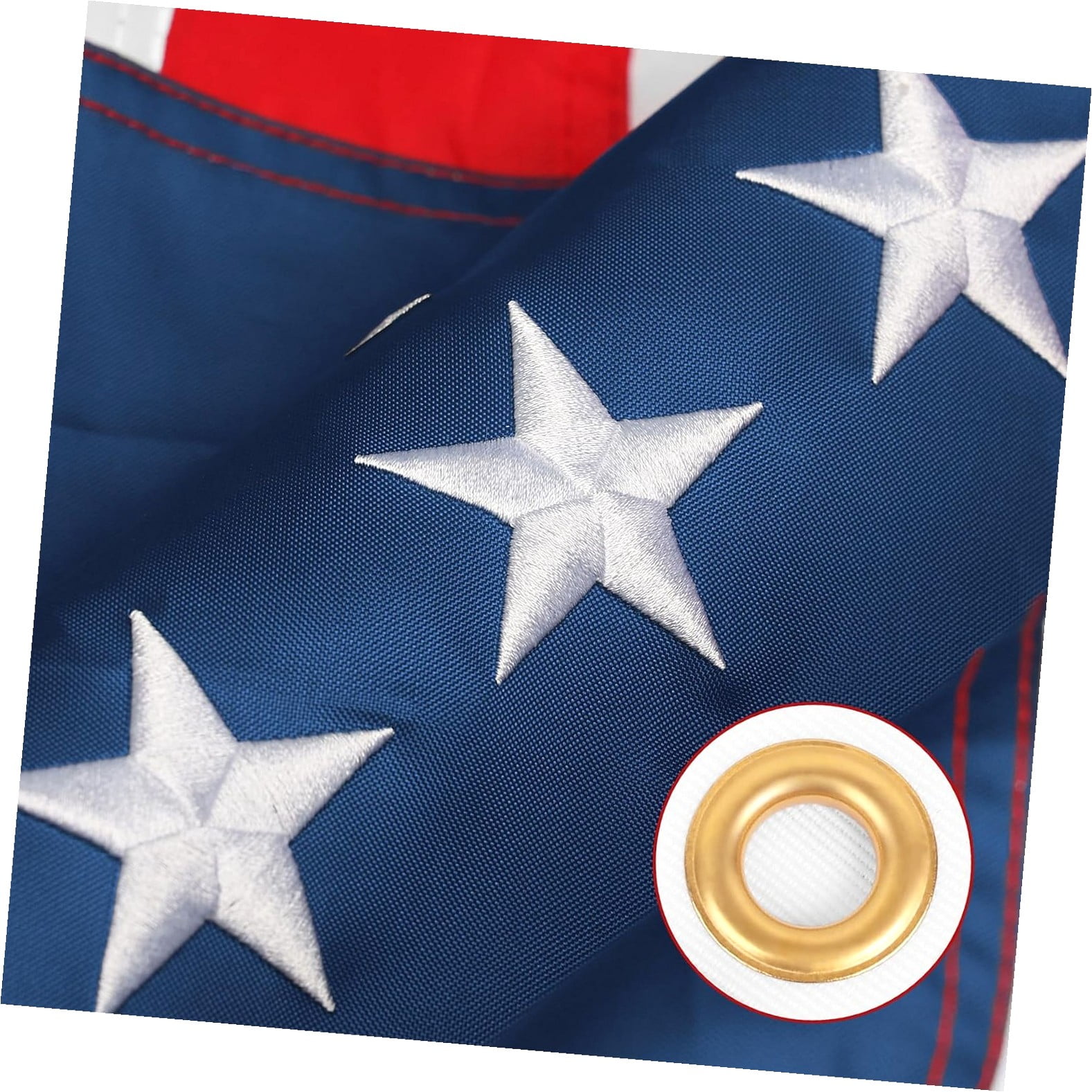 Myst Design 4x6 Foot with Embroidered Stars and Sewn Stripes, Featuring ...