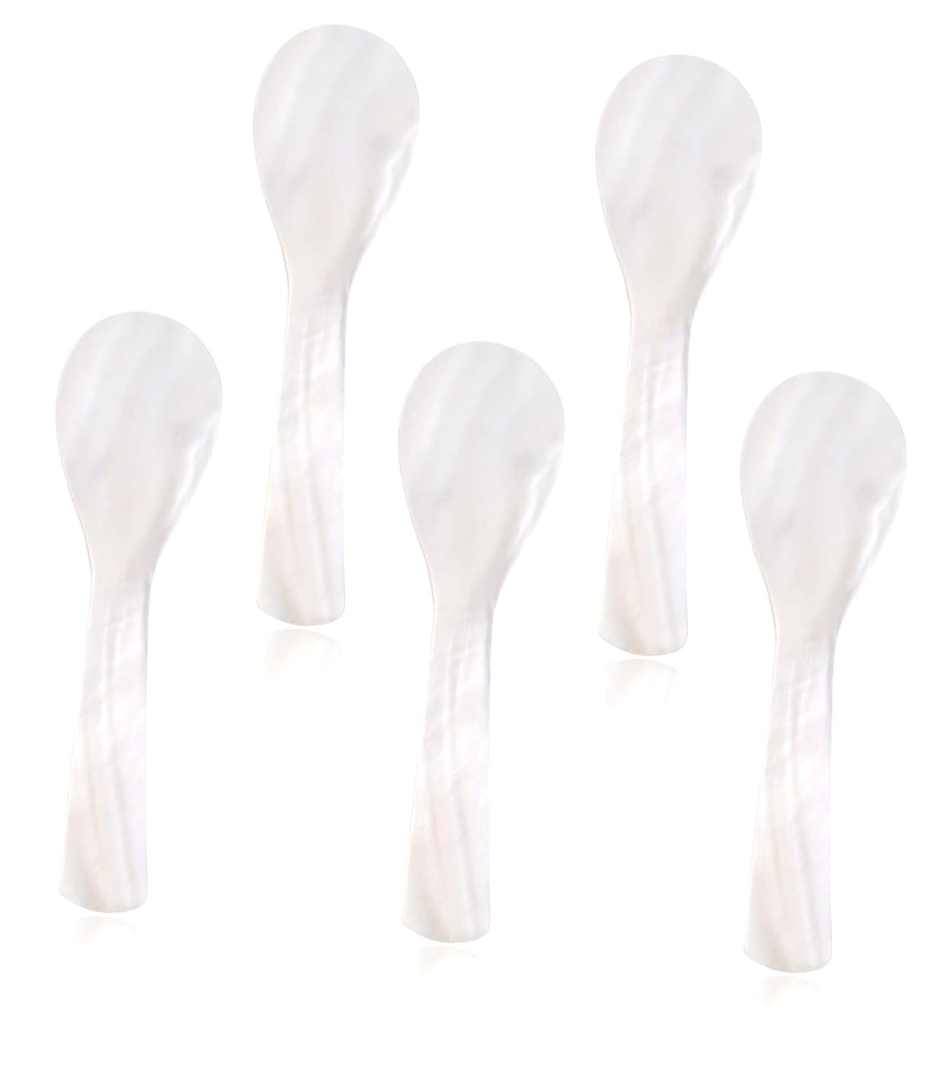 Myst Design 5-Piece Caviar Spoons Set, Mother of Spoons for Tiny Salt ...