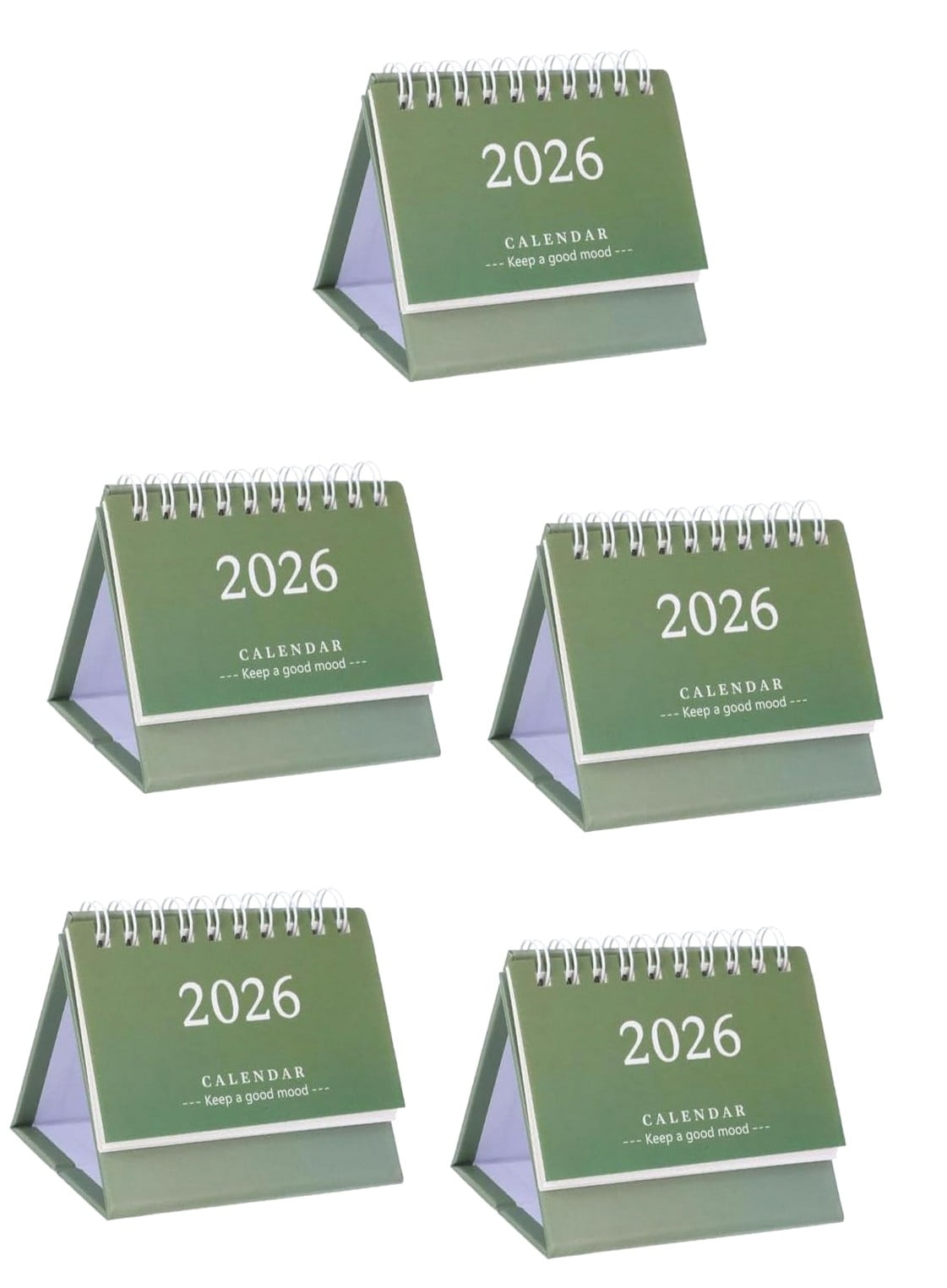 Myst Design 5-piece 2026 Standing Desk Calendar, Annual Calendar ...
