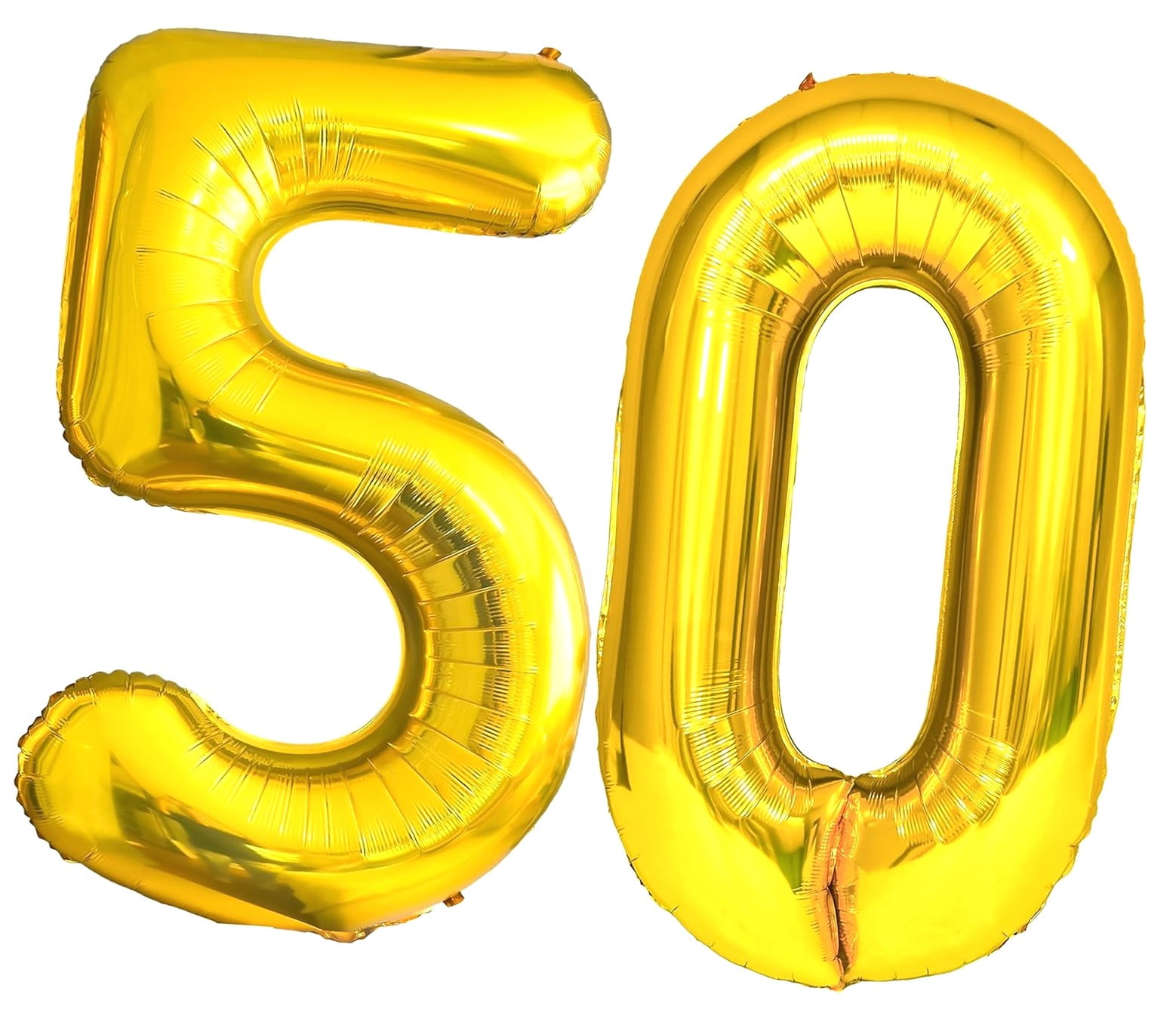 Myst Design 50 Number Big Huge Foil 50 Balloon Numbers for 50th ...