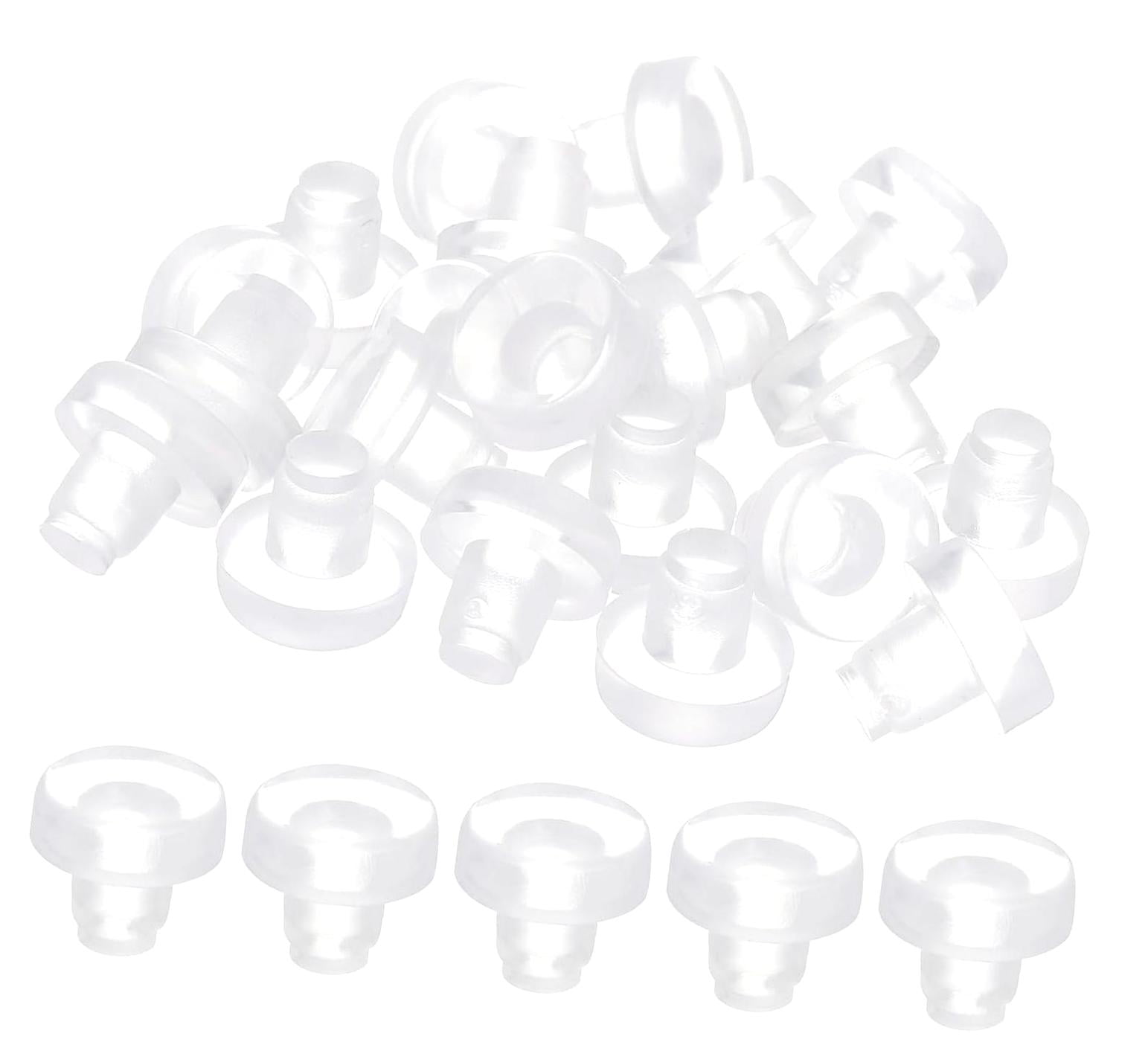 Myst Design 50Pcs Clear PVC Rubber Push-in Bumpers for Glass Table Tops ...