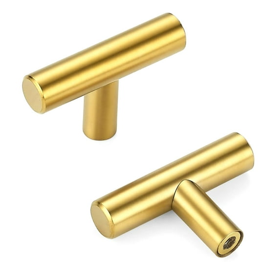 Myst Design 55 Pack Cabinet Knobs 2 Inch Brushed Drawer Knobs Single ...