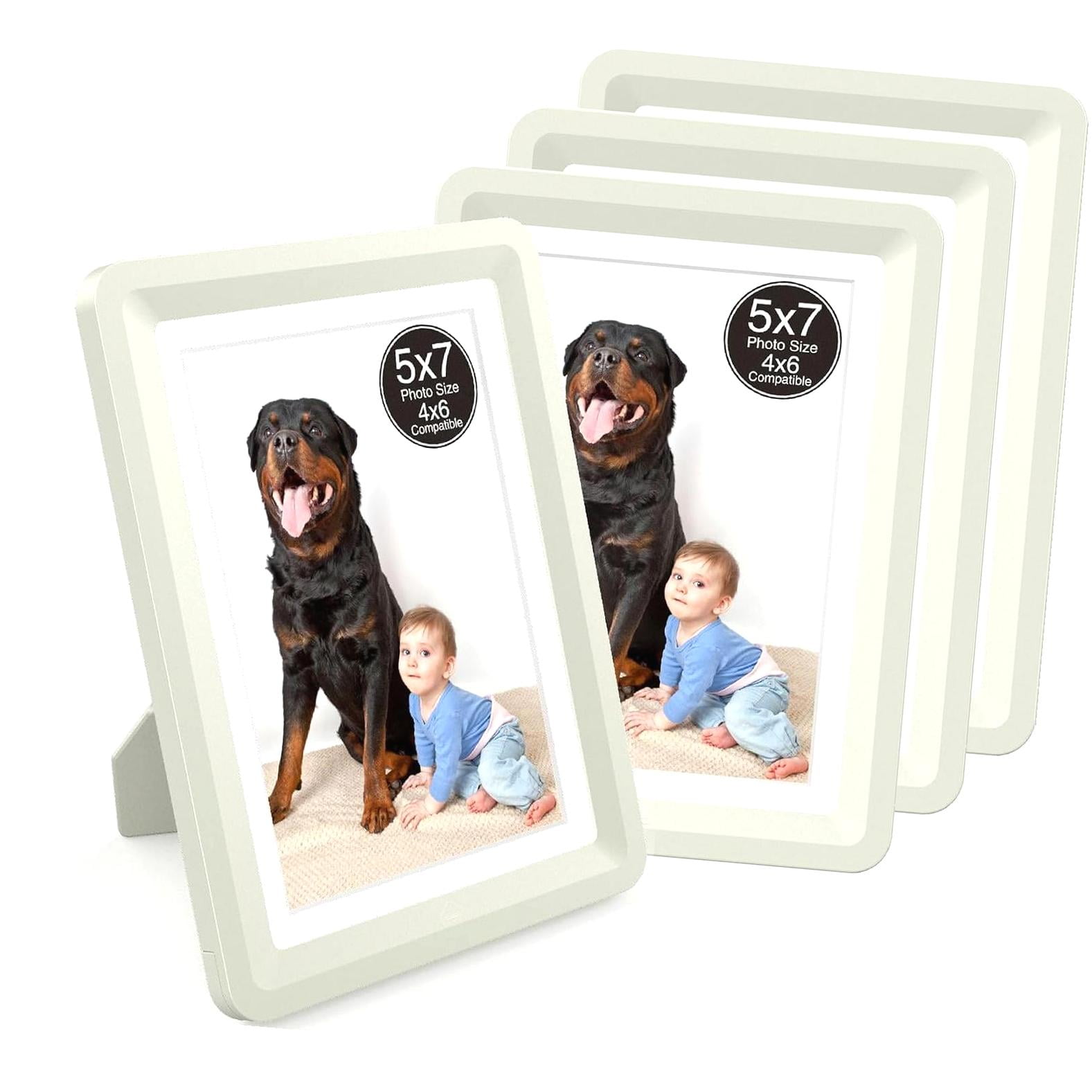 Myst Design 5x7 Photo Frame Including Mat, Quick 5-Second Setup Without ...