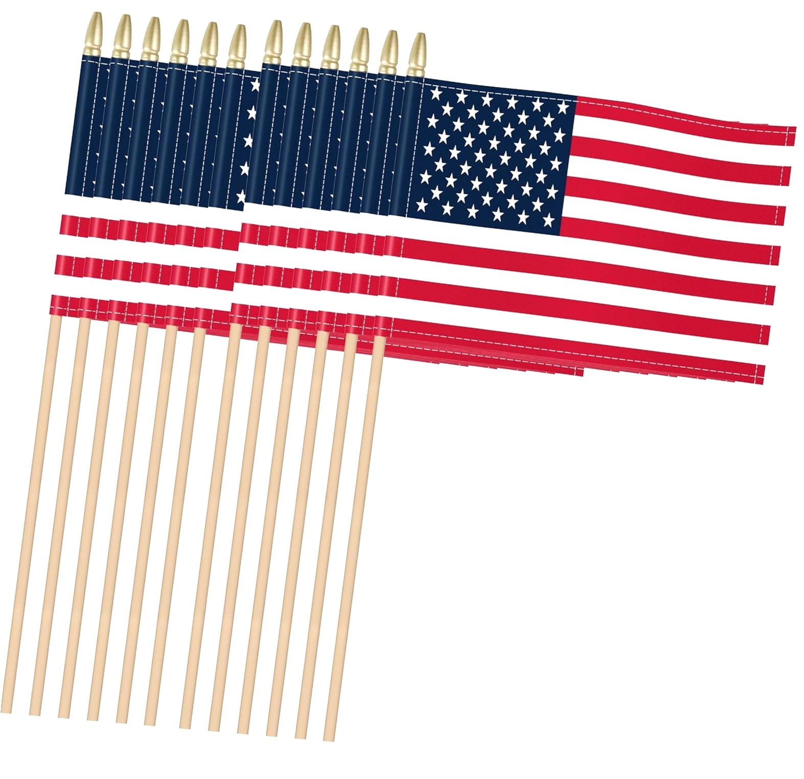 Myst Design 5x8 Inch Handheld Stick Flags, 12 Pack – 300D Small Flags 5 ...