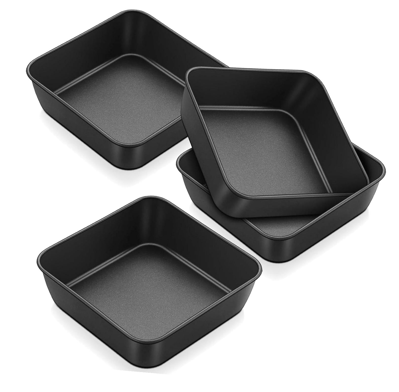 Myst Design 6 Inch Square Cake Pan, Nonstick Square Baking Pan for Cake ...