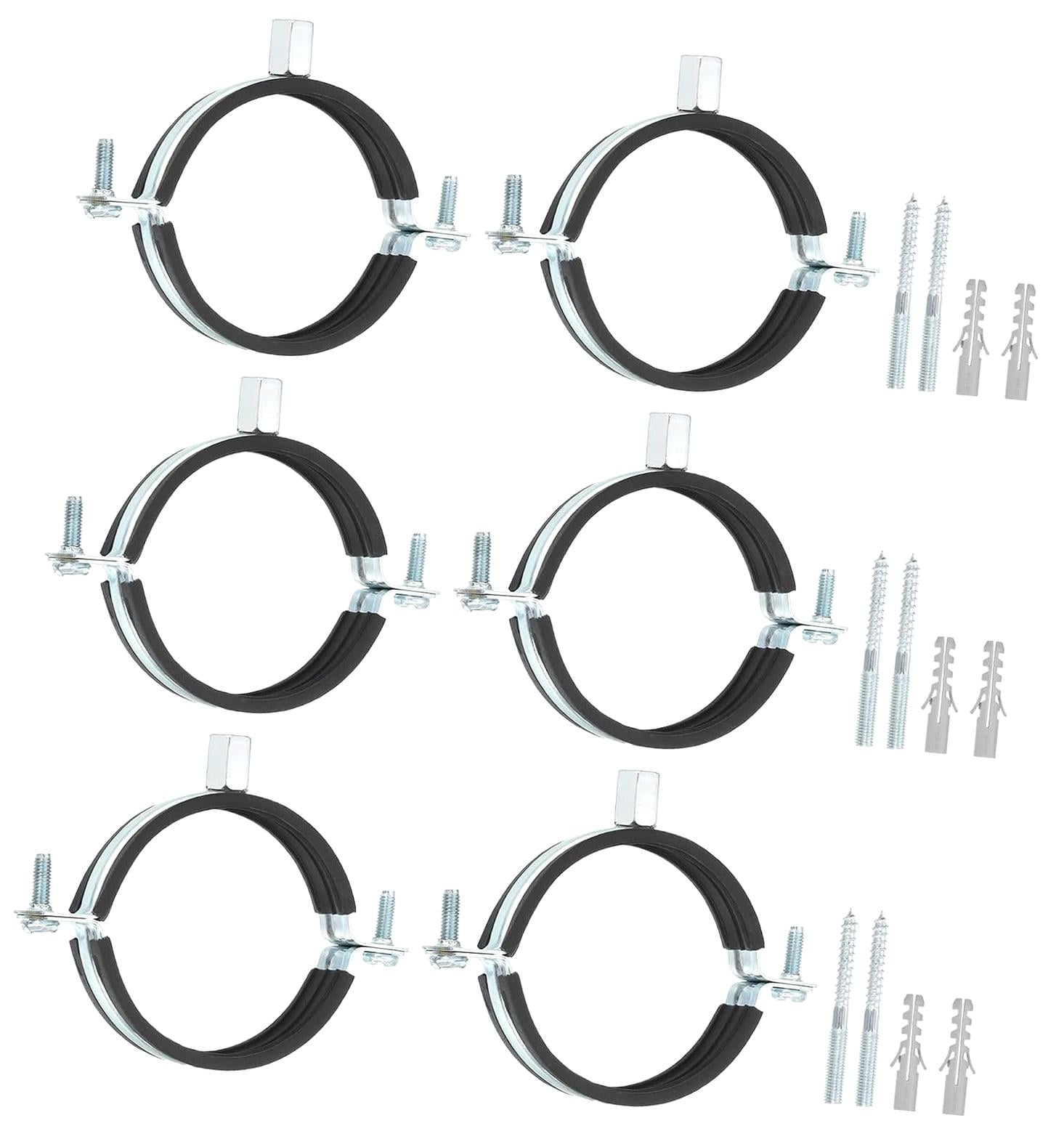 Myst Design 6 Pcs Adjustable Pipe Mounting Clamps, 3"(76mm) Ceiling or ...