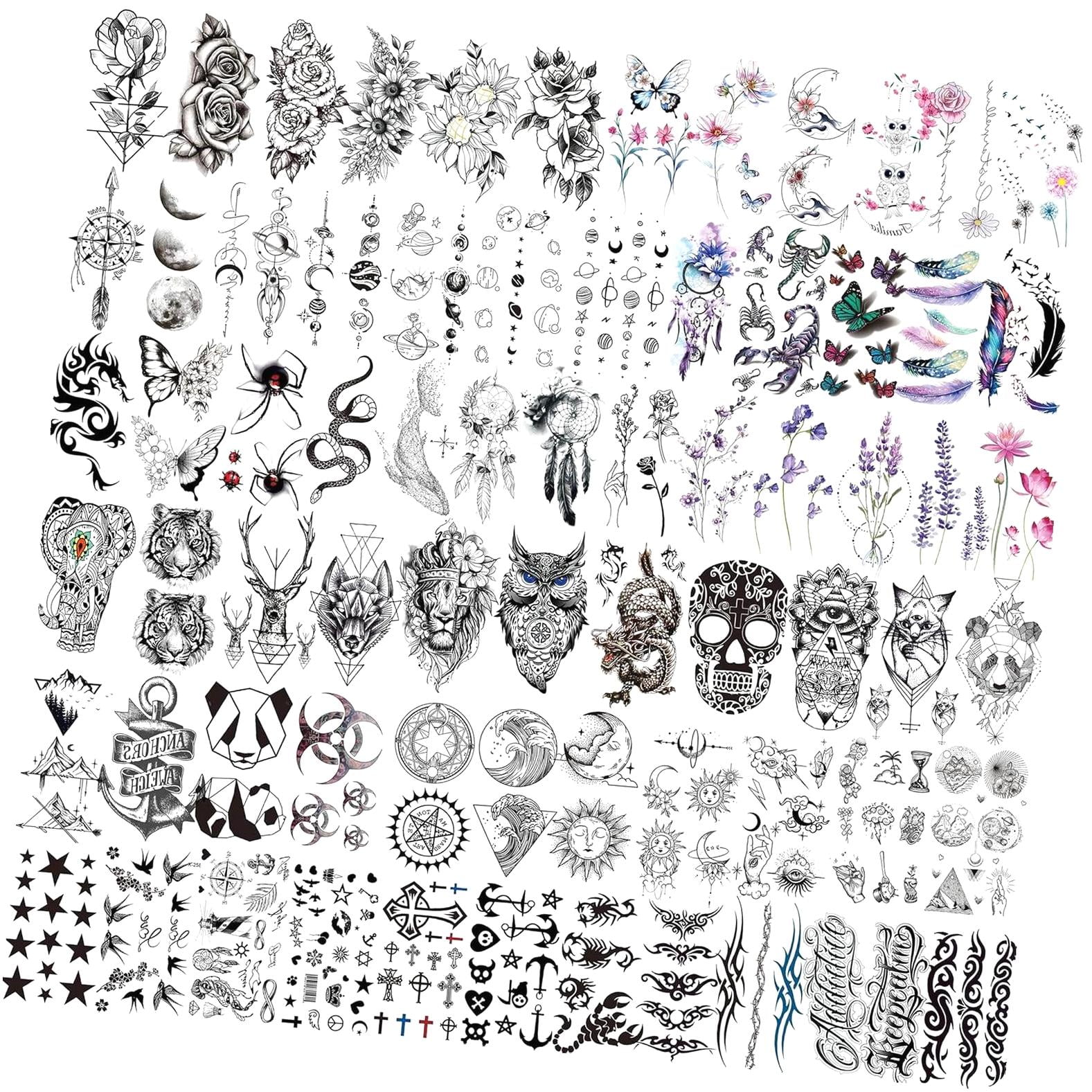 Myst Design 71 Sheets Small Cute for Women and Men, Floral Space Moon ...