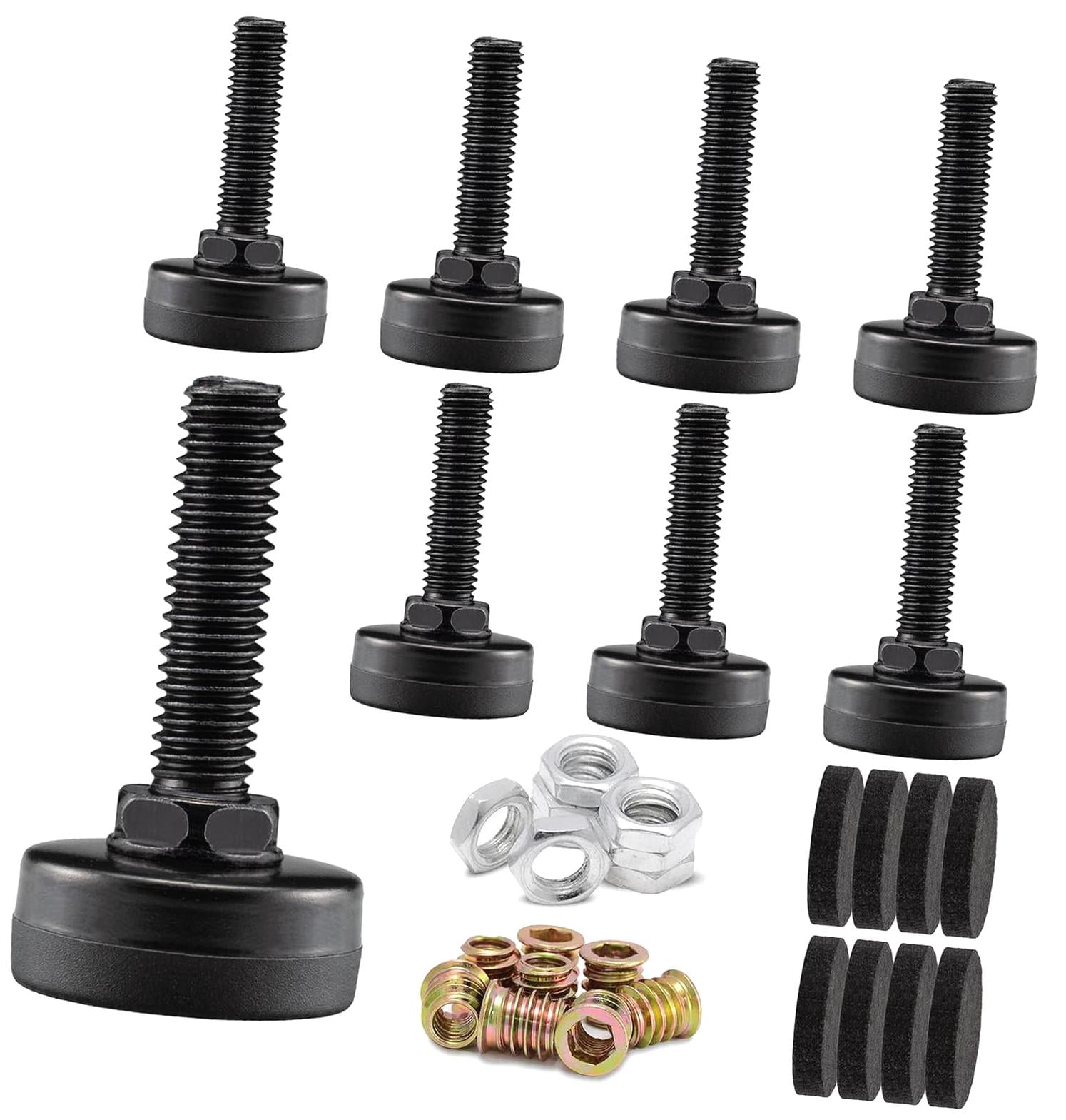 Myst Design 8-Piece Adjustable Furniture Leveling Feet, M8 ISO Metric ...