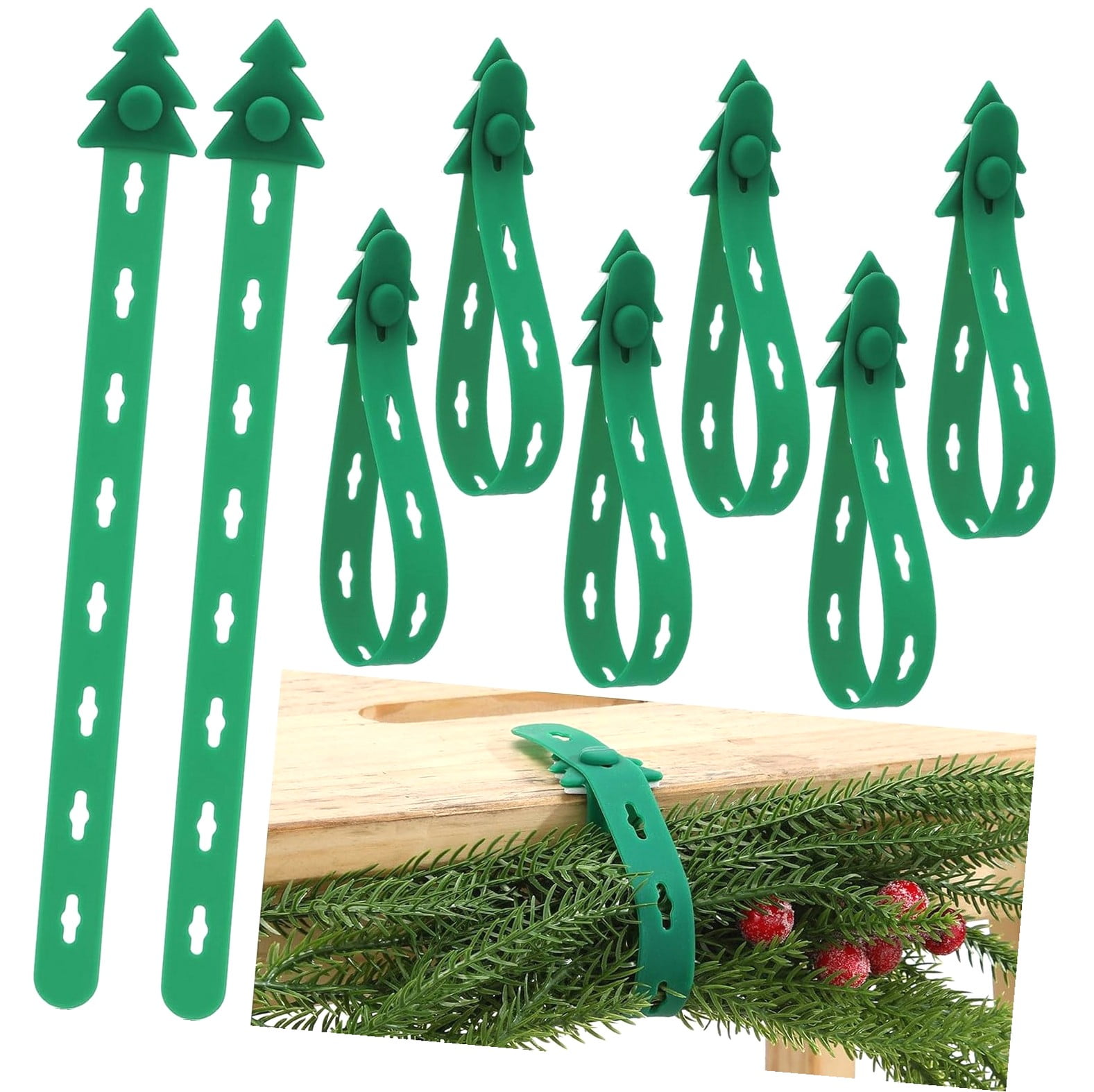 Myst Design 8-Piece Christmas Garland Hangers for Mantle Garland ...