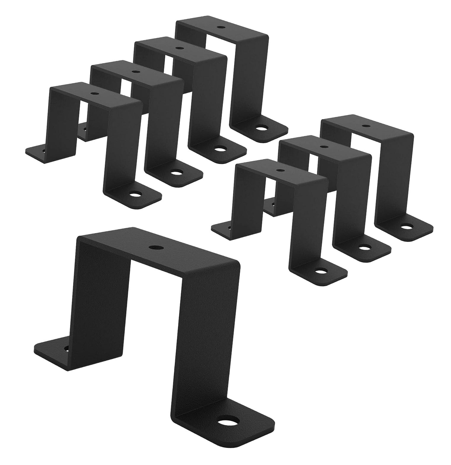 Myst Design 8 Pieces Square Tube Connectors, Deck Fence Post Tie ...