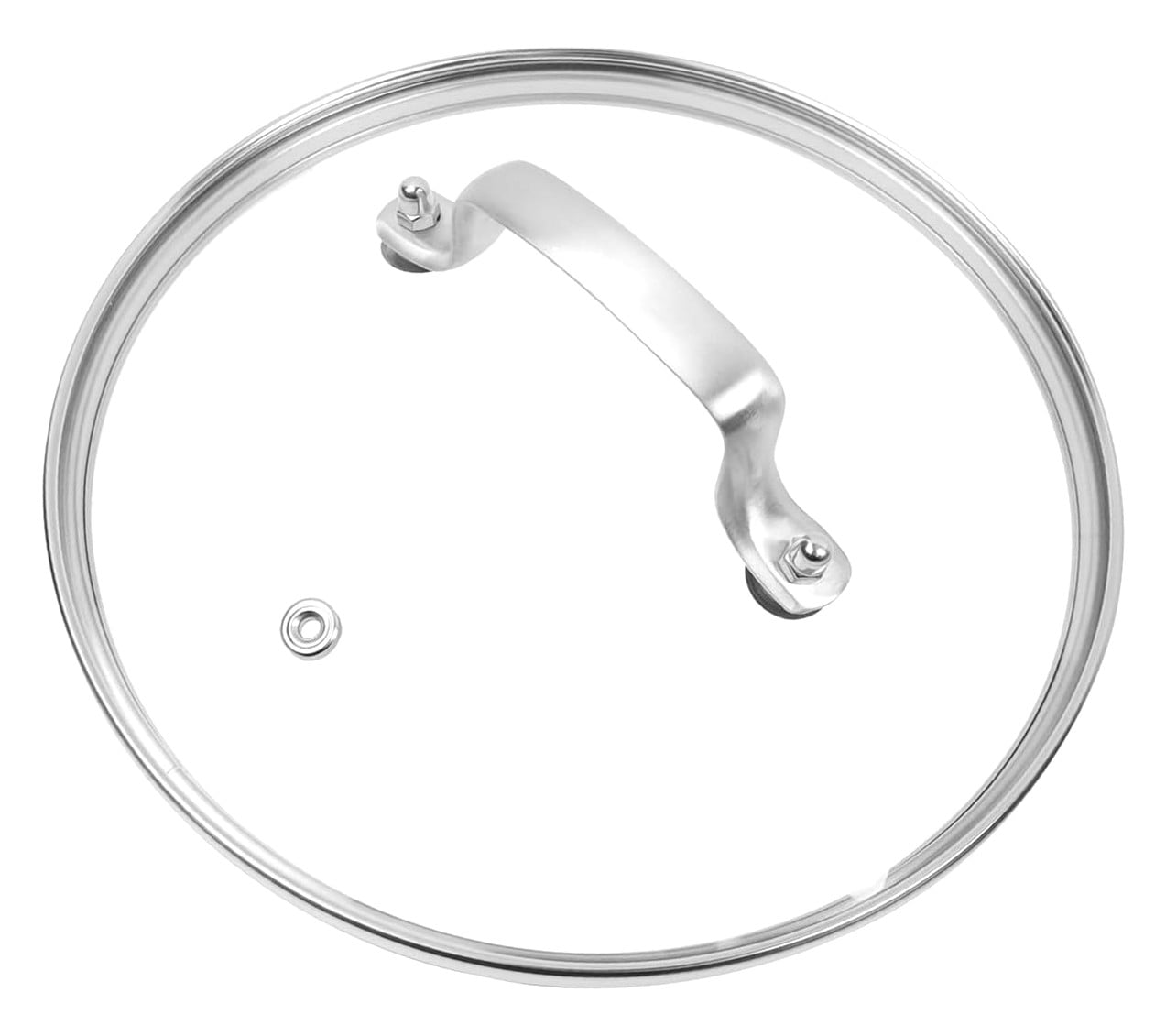 Myst Design 8" Tempered Pan Lid with Vent, 4mm Thickened and Oven-Safe ...