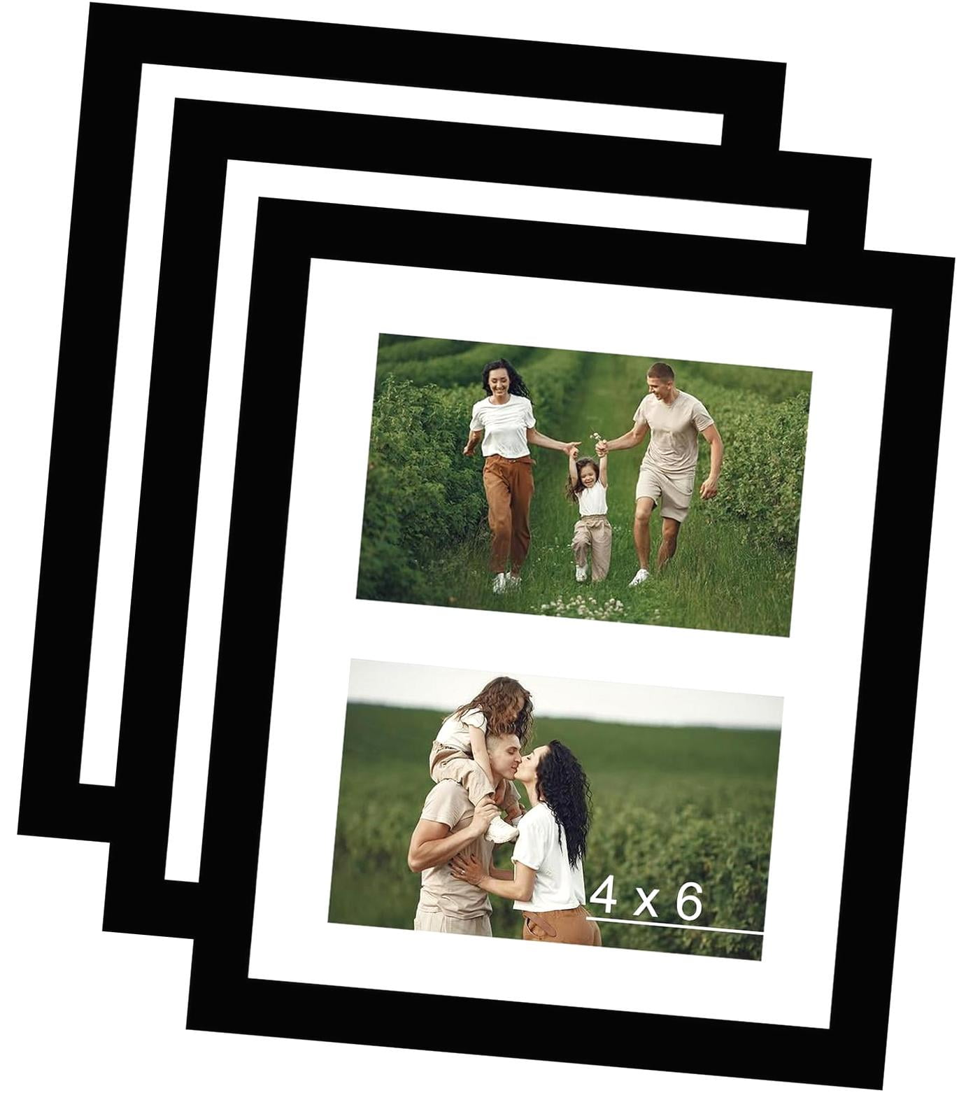 Myst Design 8x10 Collage Picture Frame with Mat Set of 3, Displaying 2 ...