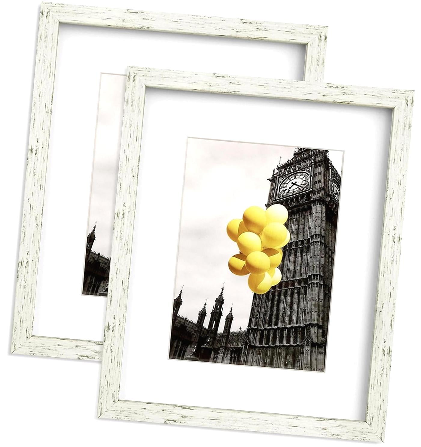Myst Design 8x10 Picture Frame Distressed White, Display Pictures 5x7 ...