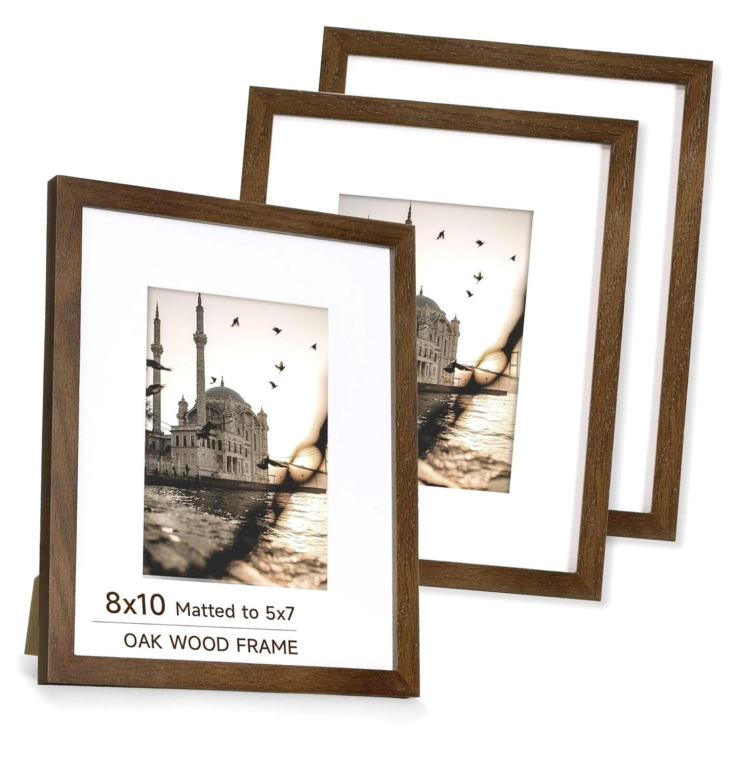 Myst Design 8x10 Wooden Photo Frame, 8x10 Frame Including Plexiglass ...