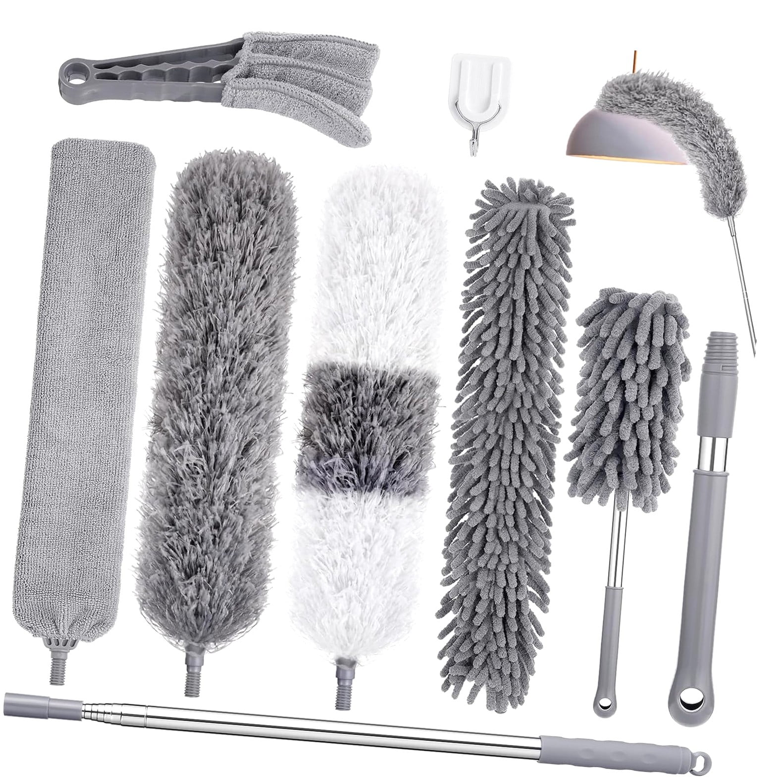 Myst Design 9PCS Dusters for Cleaning, Extendable Microfiber Duster ...