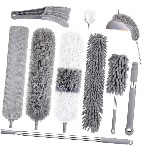 Myst Design 9PCS Dusters for Cleaning, Extendable Microfiber Duster ...