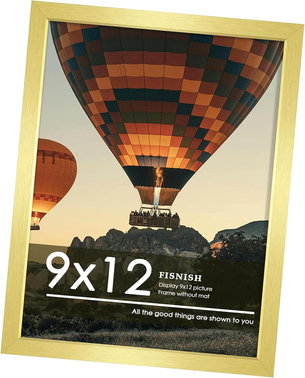 Myst Design 9x12 Photo Frame, Traditional Poster Frame for Wall Display ...