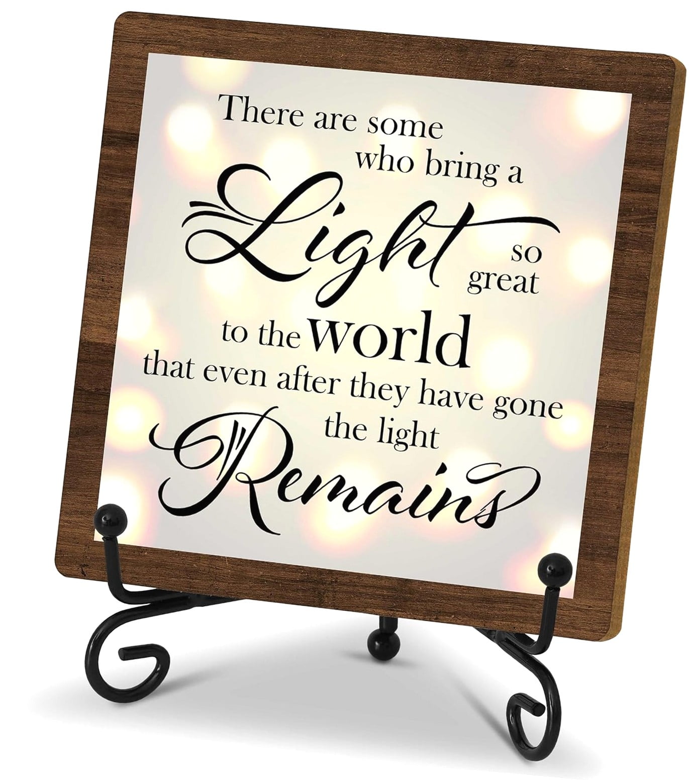 Myst Design Acrylic Decor Sign with Wood Stand, Celebration of Life ...