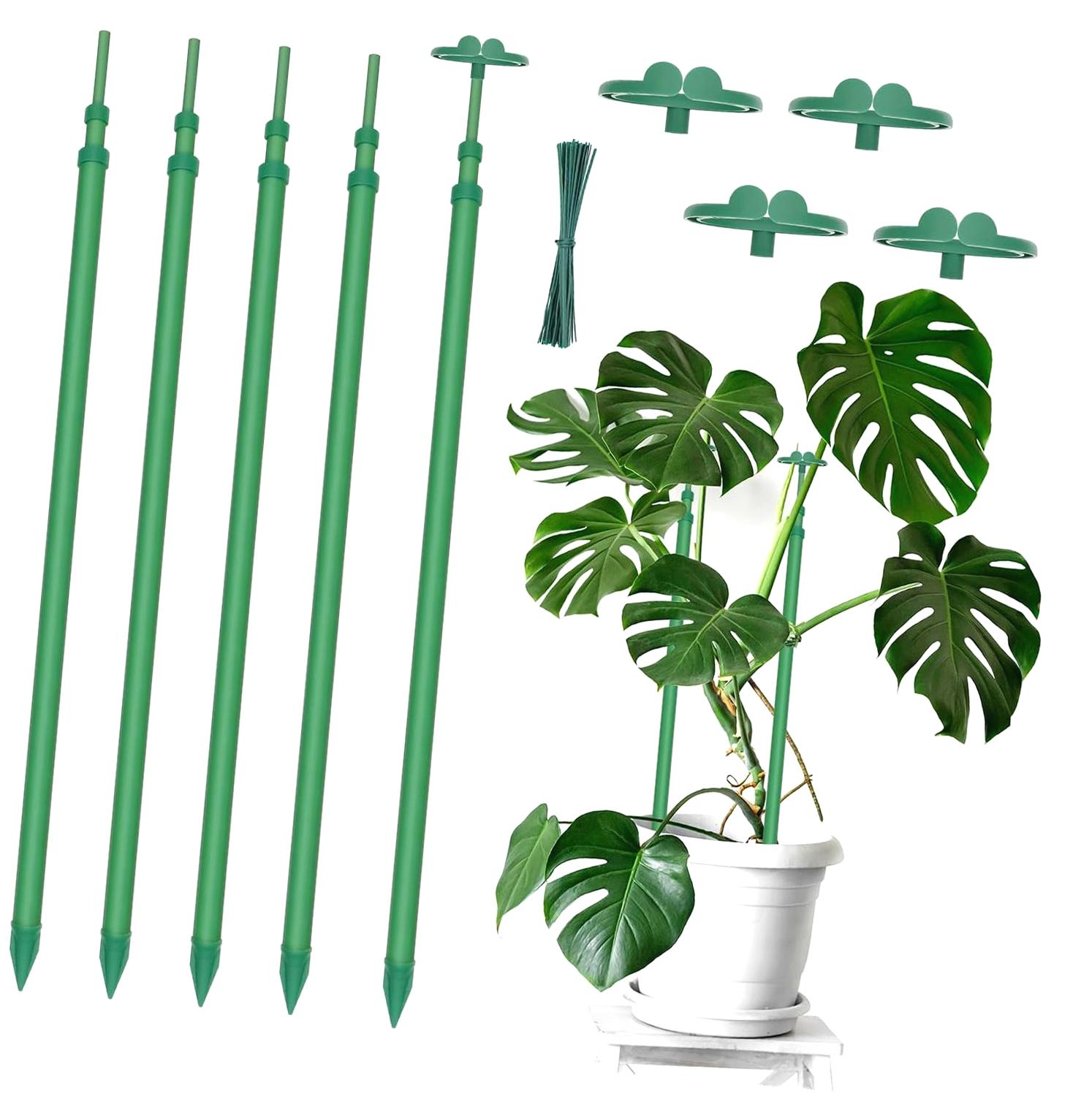 Myst Design Adjustable Plant Stakes, Length Adjustable from 17.9IN to ...