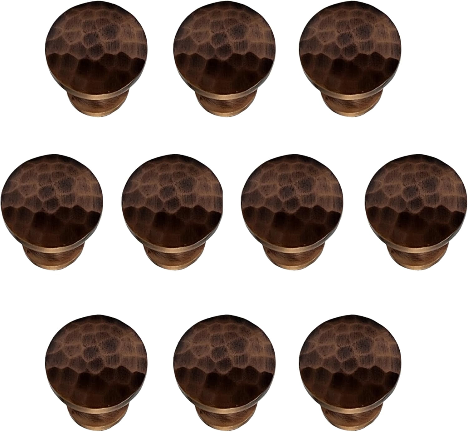 Myst Design Adonai "Adin Cast Iron Cabinet Knob (1 Inch 10 Pack, Copper ...