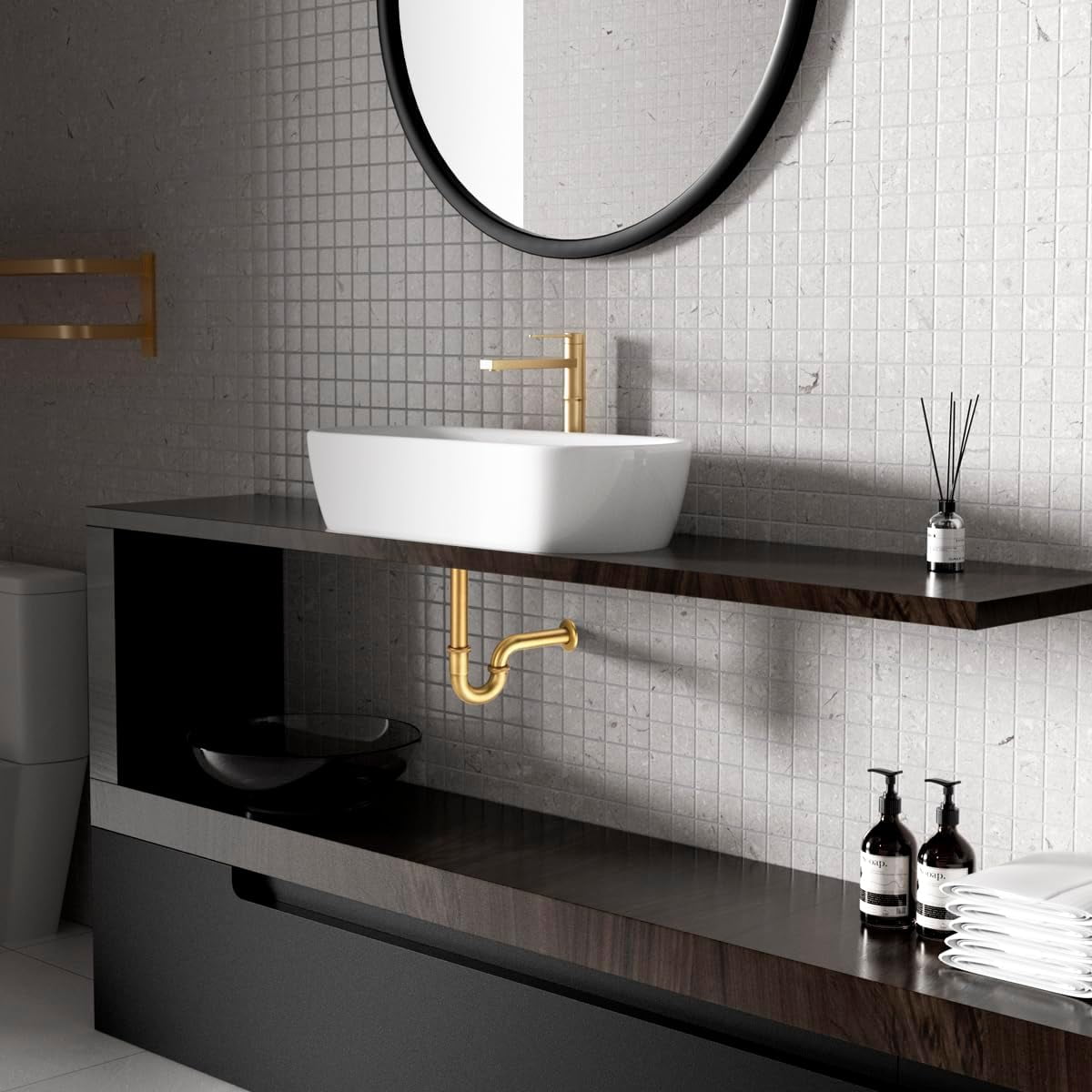 Myst Design Bathroom Height 1-1/4 Bottle, U Shape Sink P Complete Set ...