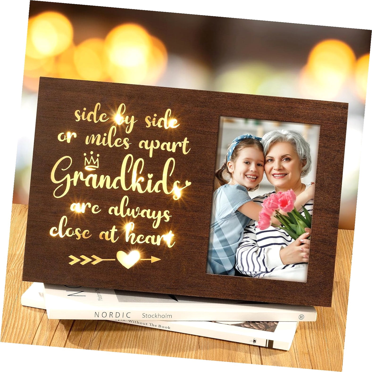 Myst Design Best Grandma Glowing Picture Frame With Light for Mother ...