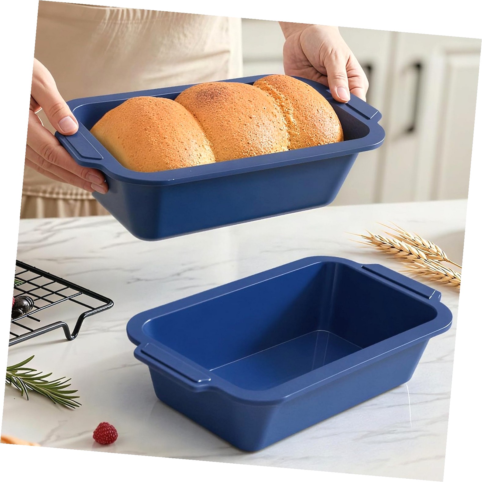 Myst Design Bread Pan for Homemade Bread: 9.5 5 Inch Loaf Pan for ...