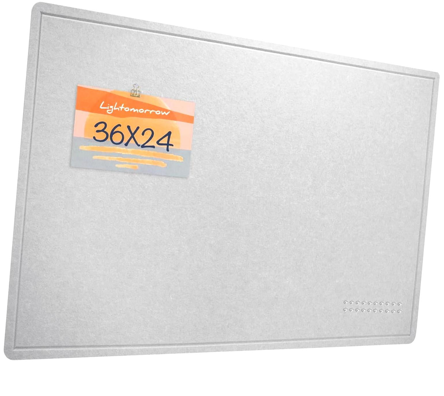 Myst Design Bulletin Panel, 36 x 24 Inches Fabric Pin Board, Cork ...