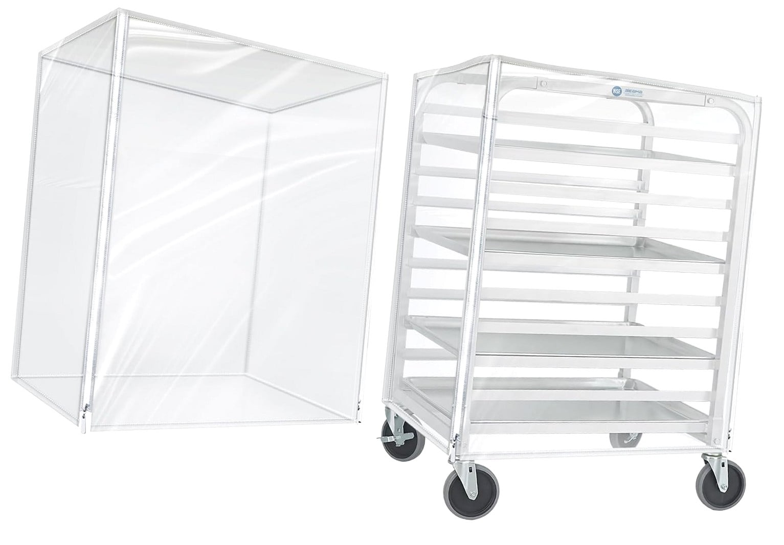 Myst Design Bun Rack Cover – 10 Tier Bakers Racks Sheet Pan Rack Cover ...