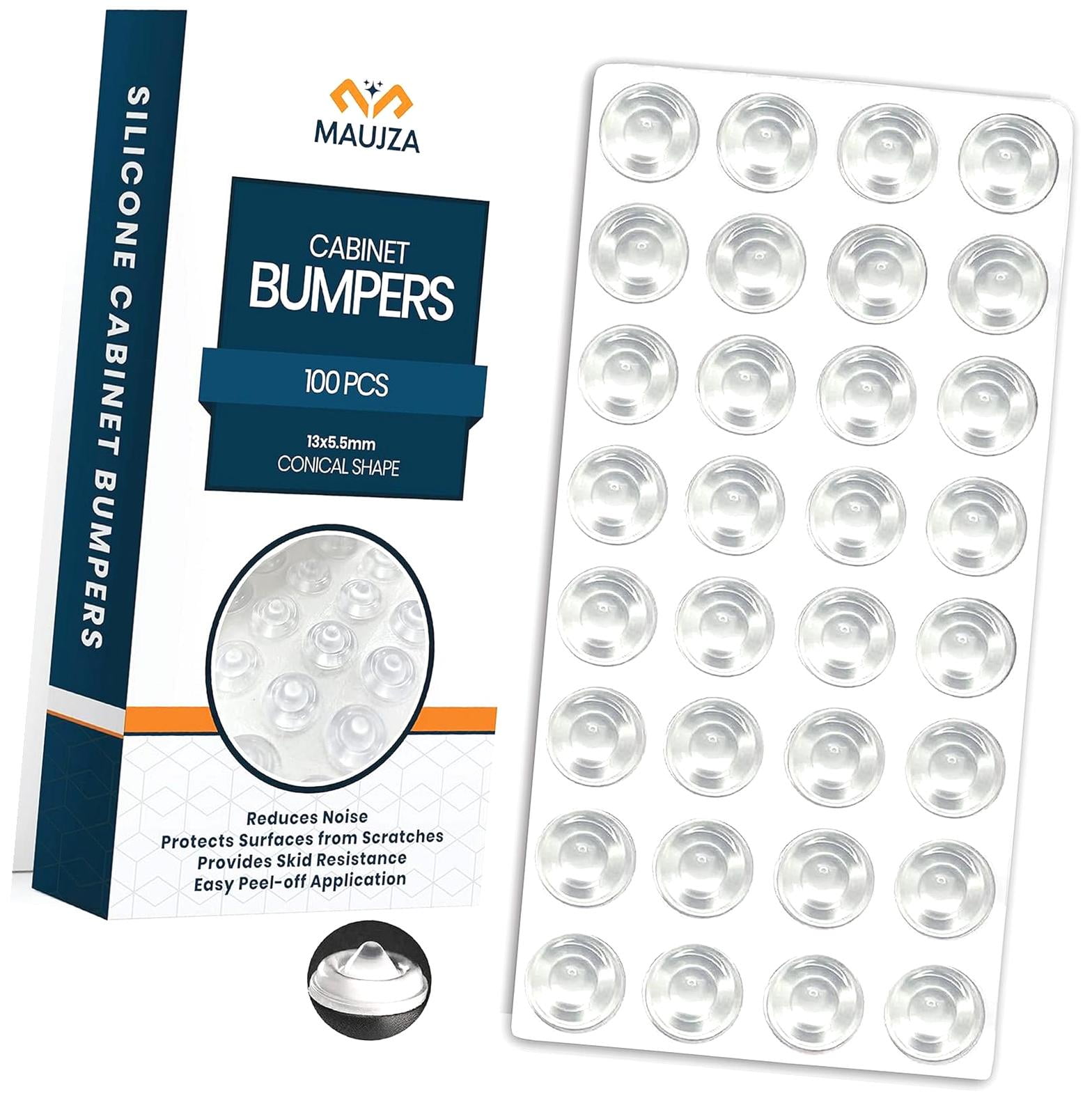 Myst Design Cabinet Bumpers Clear Pack of 100 Ideal for Sound Dampening ...