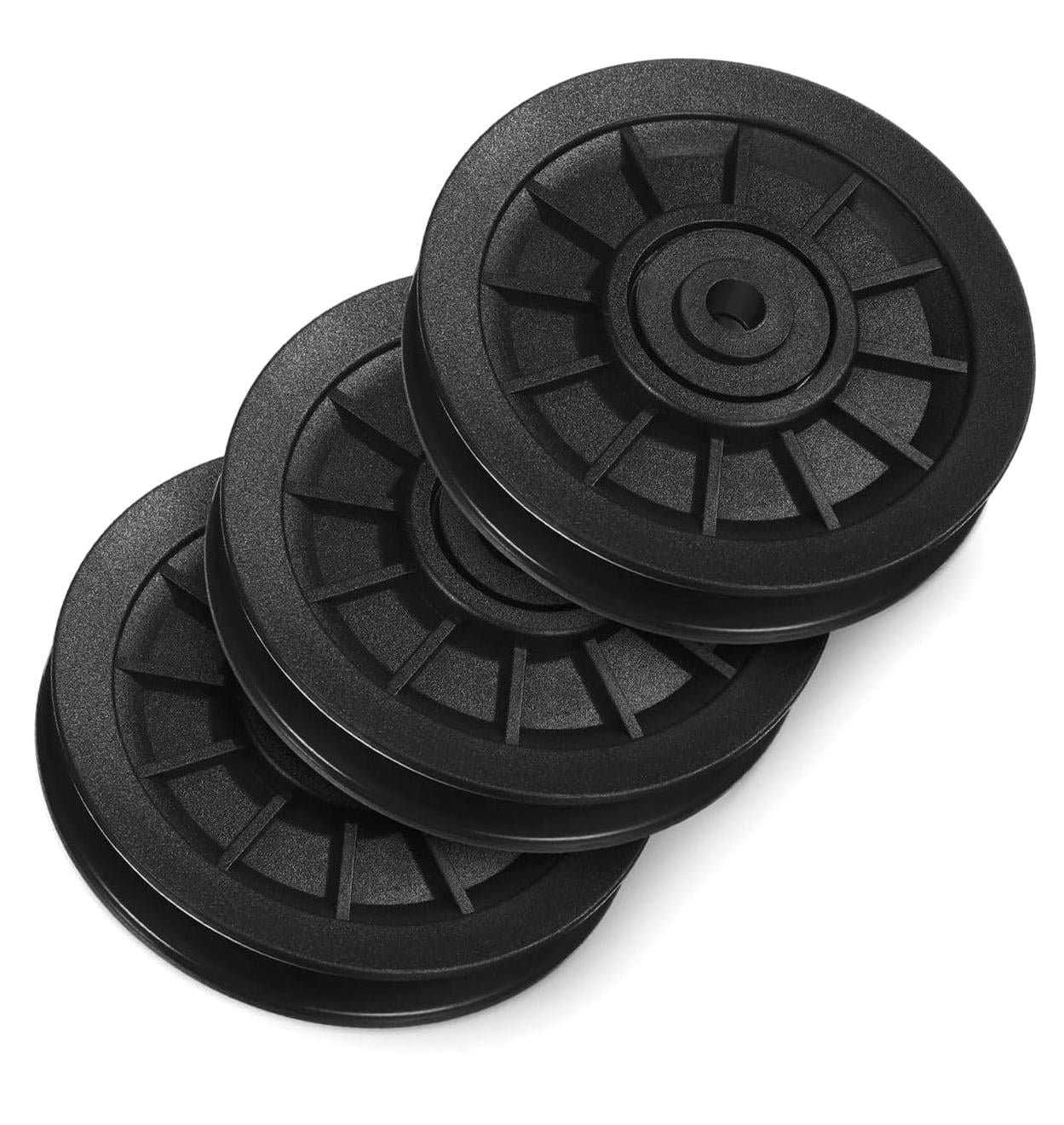 Myst Design Cable Pulley Wheels for Gym Replacement, 4.1inch/3.5inch ...
