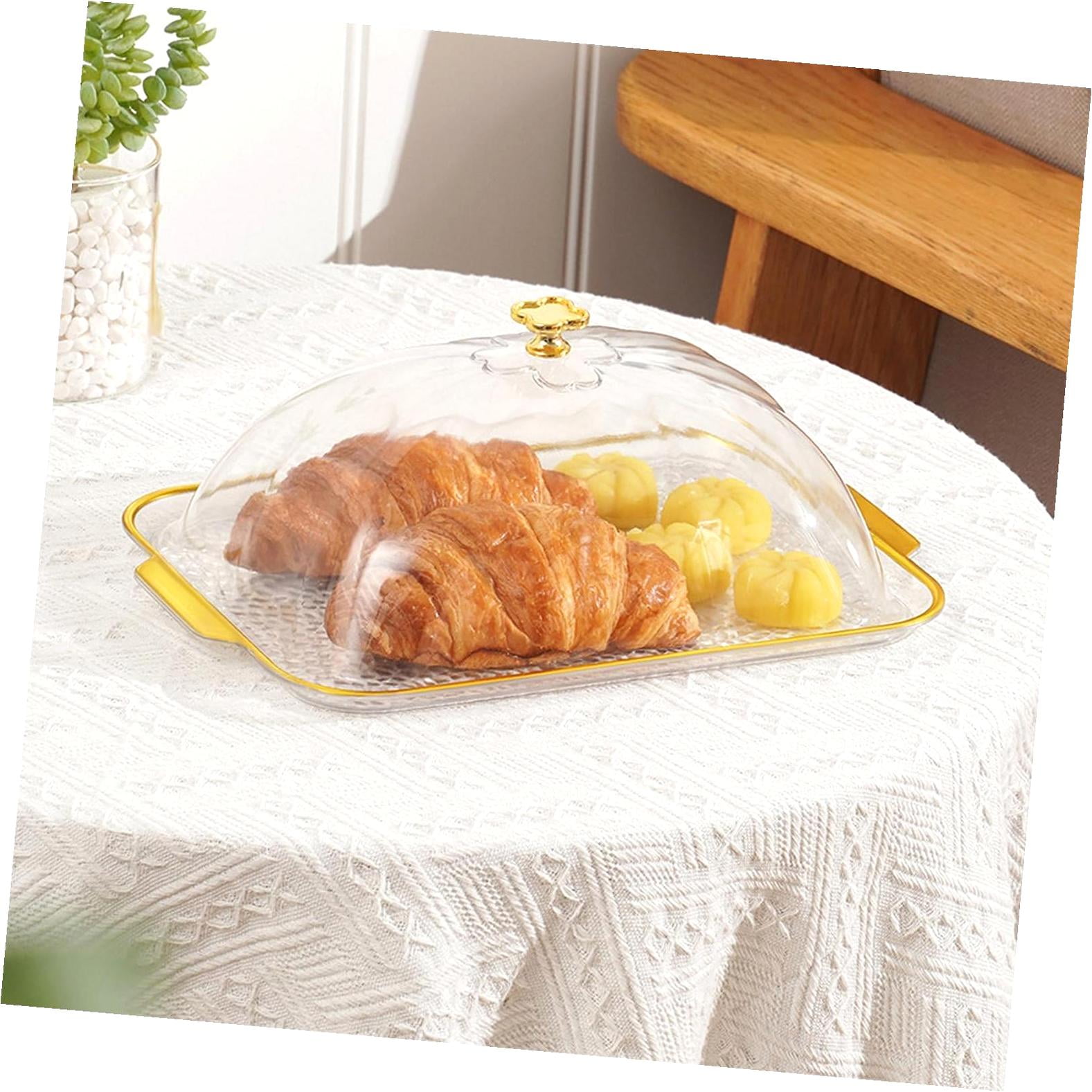 Myst Design Cake Plate with Dome, Cake Stand with Cover,Plastic Serving ...