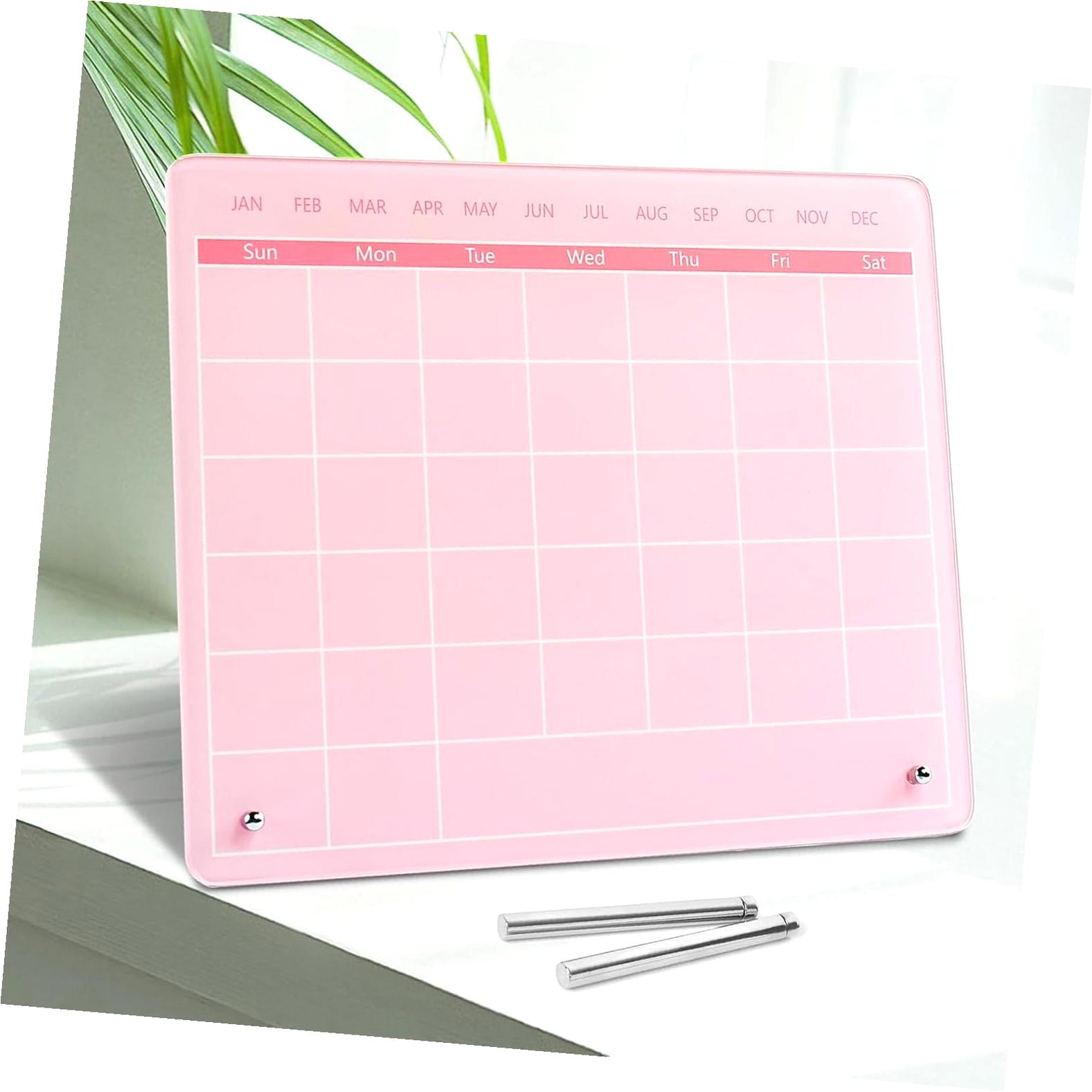 Myst Design Calendar Board, 16"x12", Acrylic Desktop Calendar with ...