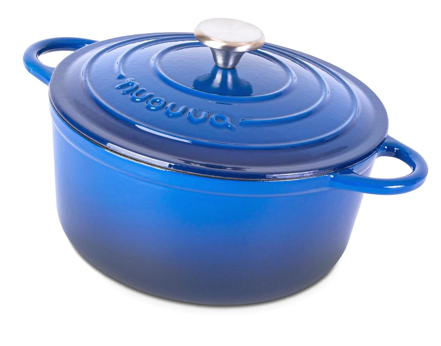 Myst Design Cast Iron Dutch Oven with Lid – Non-Stick Oven-Safe ...