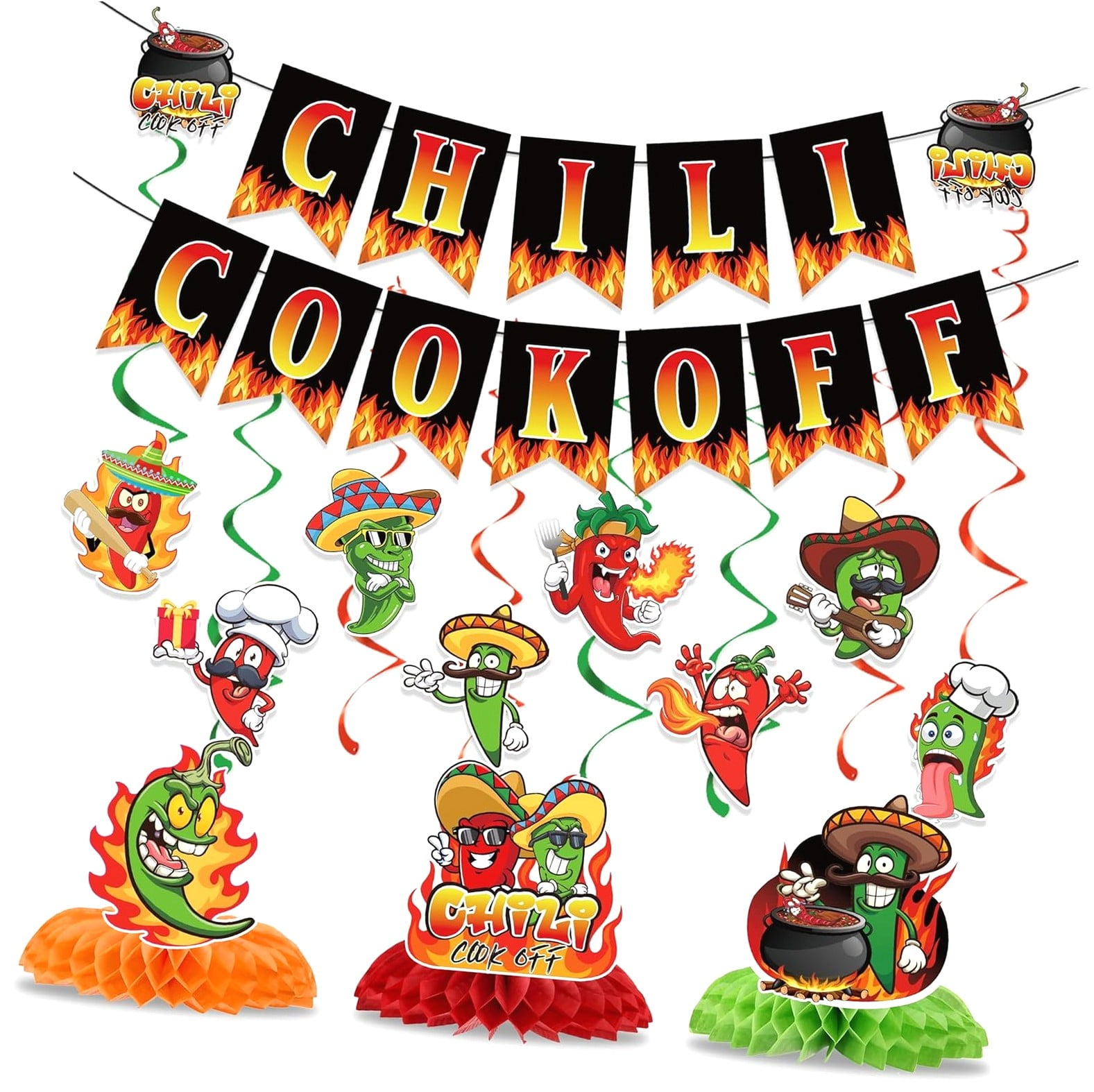 Myst Design Chili Cook-Off Decorations Include Chili Cook-Off Banner ...
