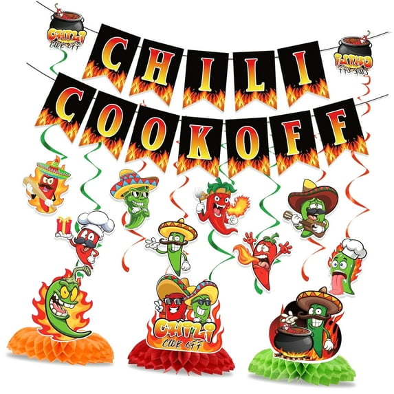 Myst Design Chili Cook-Off Decorations Include Chili Cook-Off Banner ...